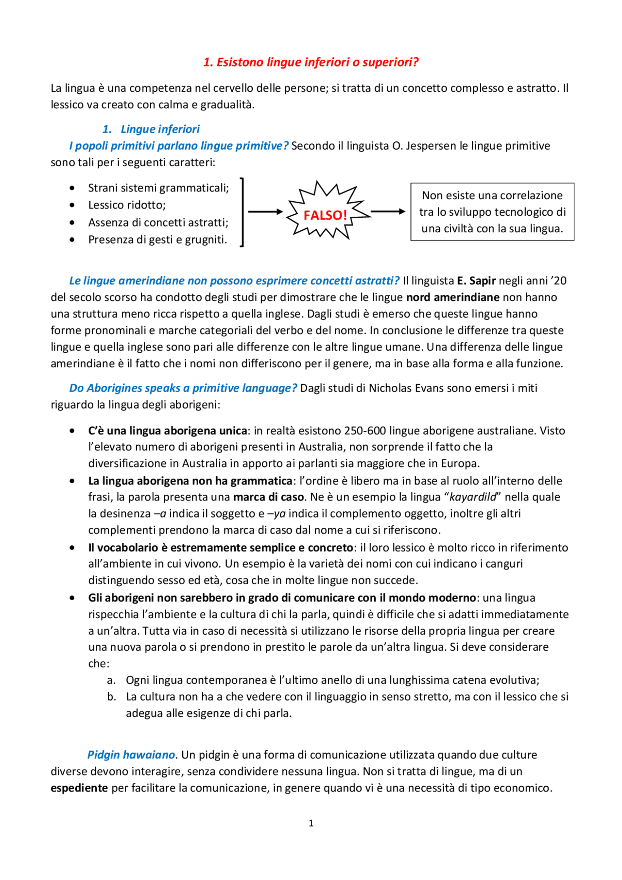 Riassunti Linguistica Parte Uno M Svolacchia Docsity