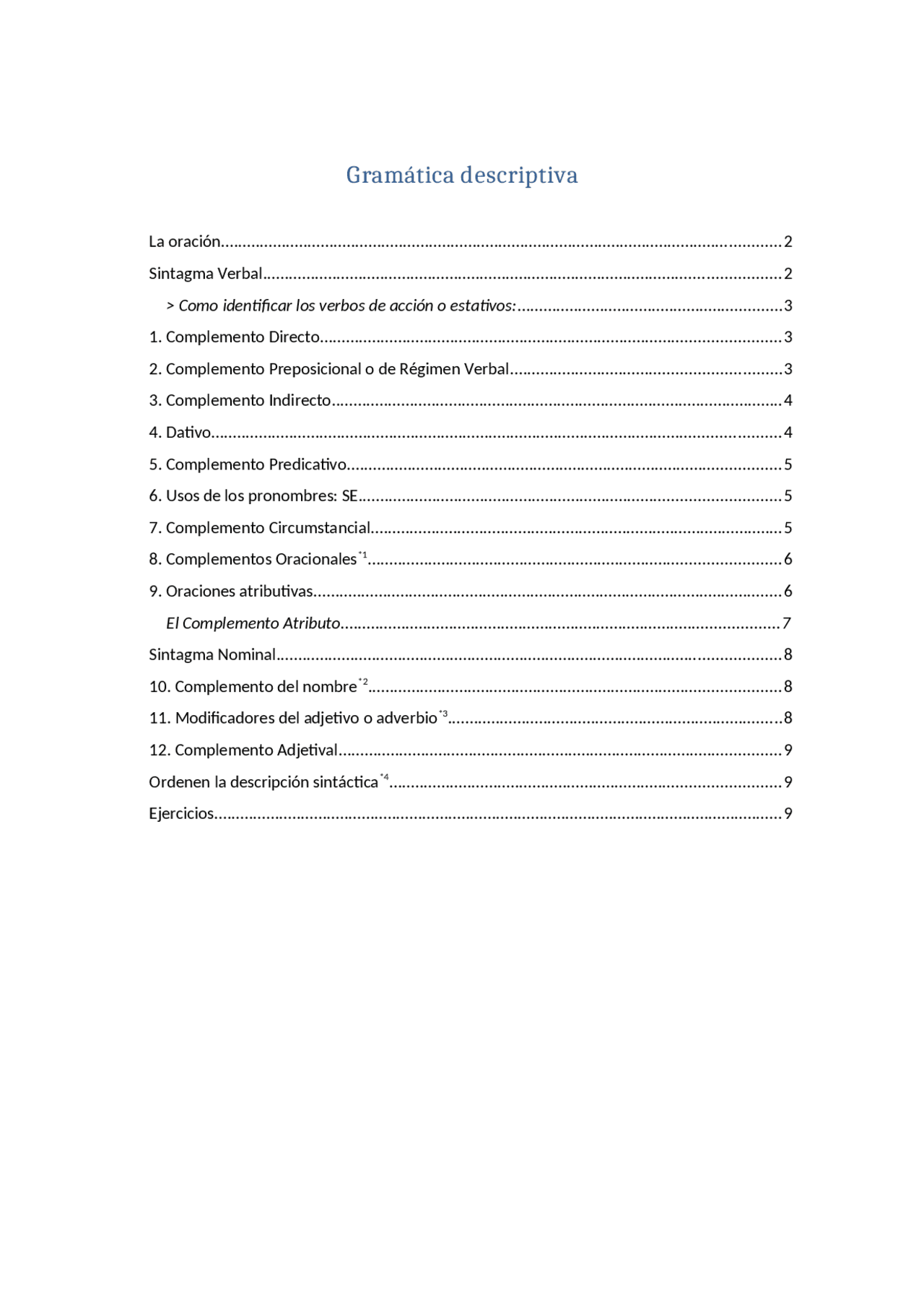 Gramatica descriptiva Apuntes completos - Docsity