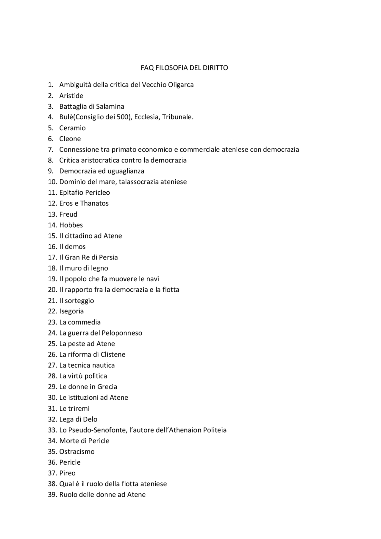 Faq prof ferri - titoli - Docsity