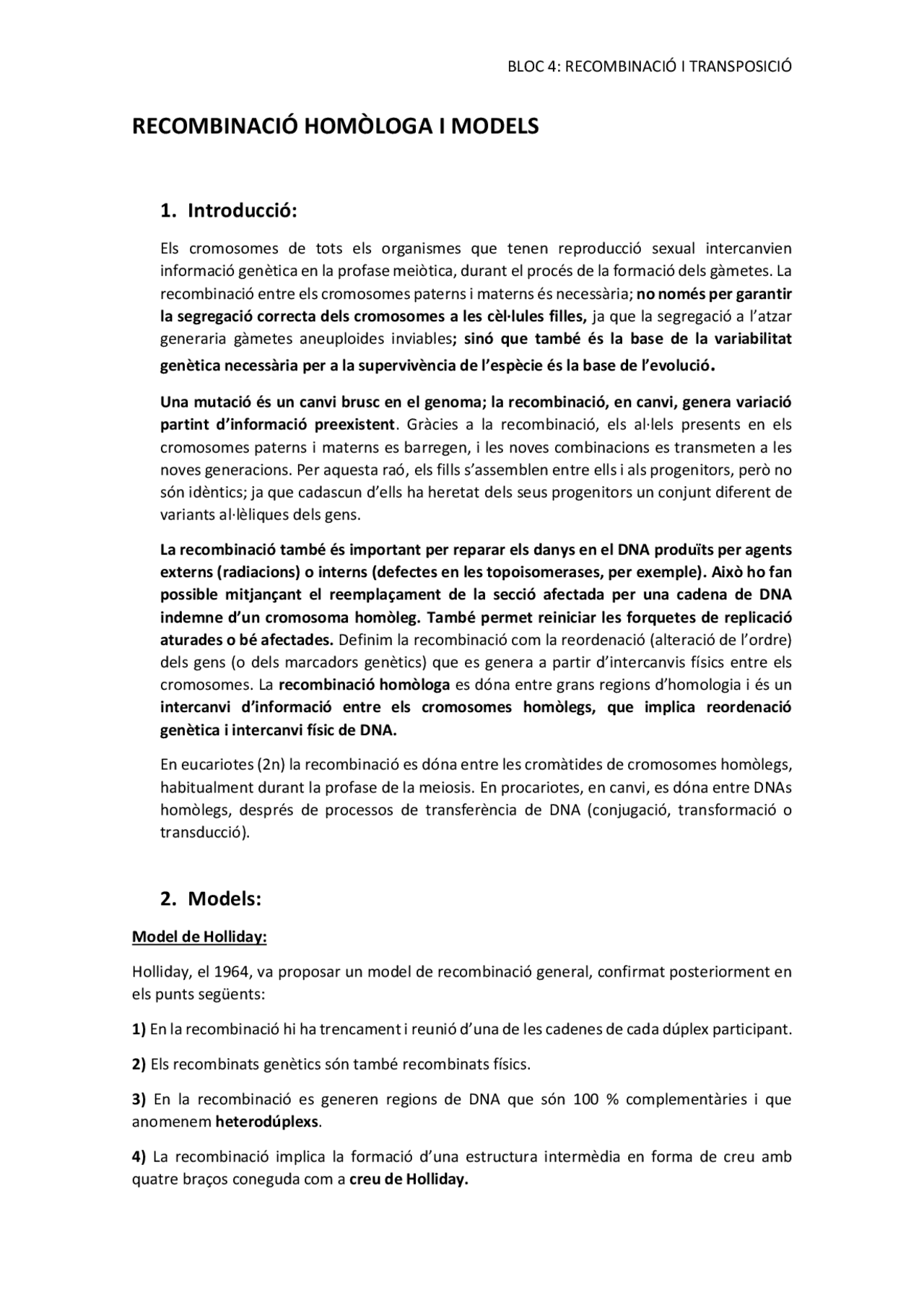 Apunts Genètica Molecular Docsity