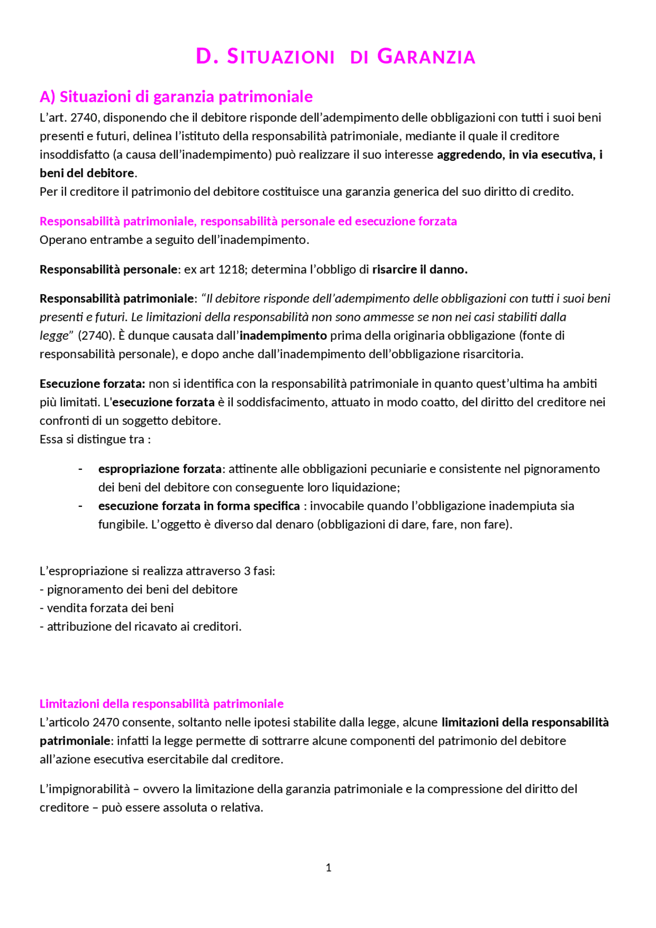 Riassunto Del Manuale Di Diritto Civile Pietro Perlingieri Docsity