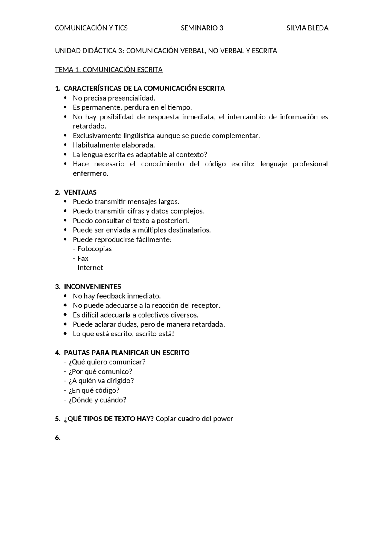 Apuntes Comunicación Docsity