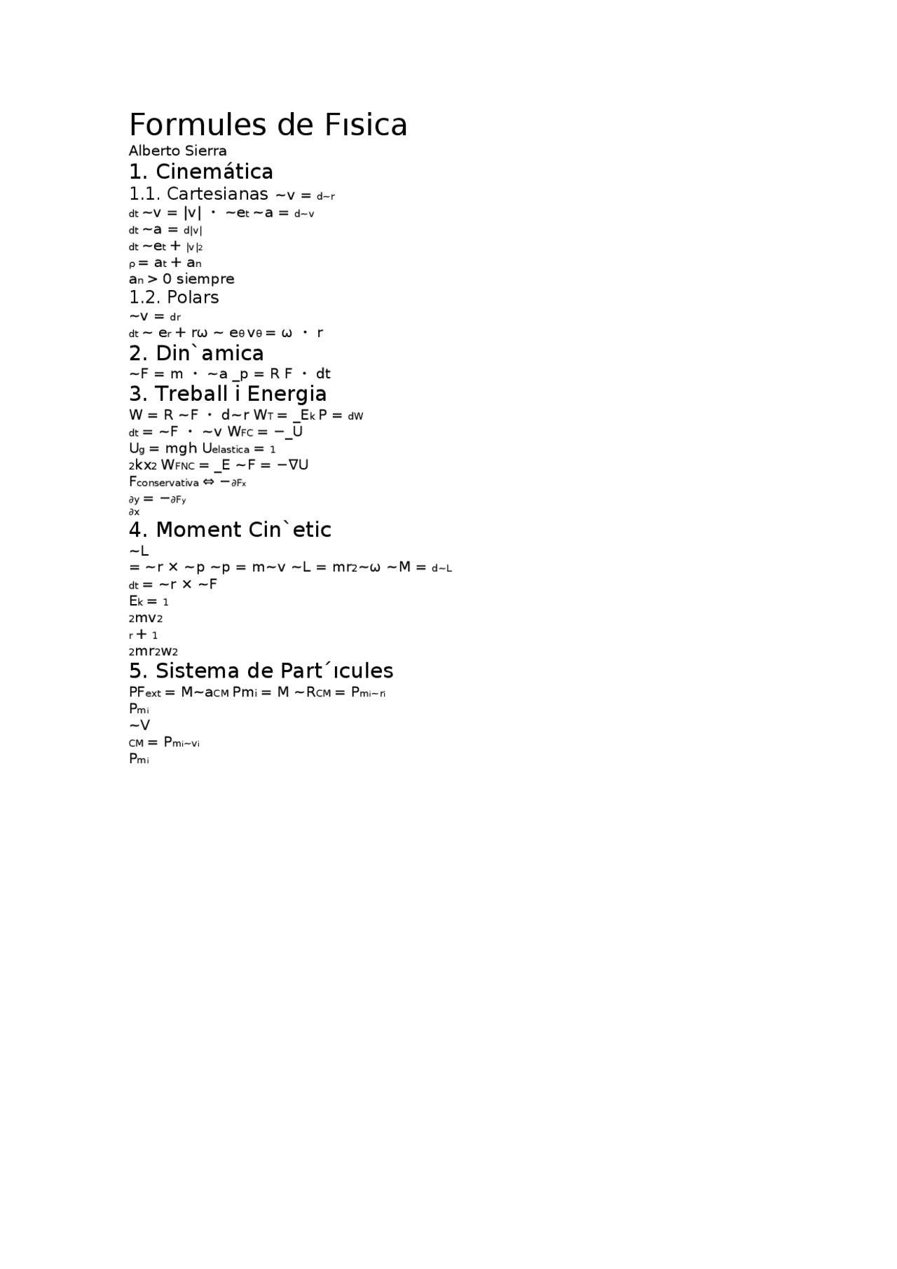 Formulas para estudiantes - Docsity
