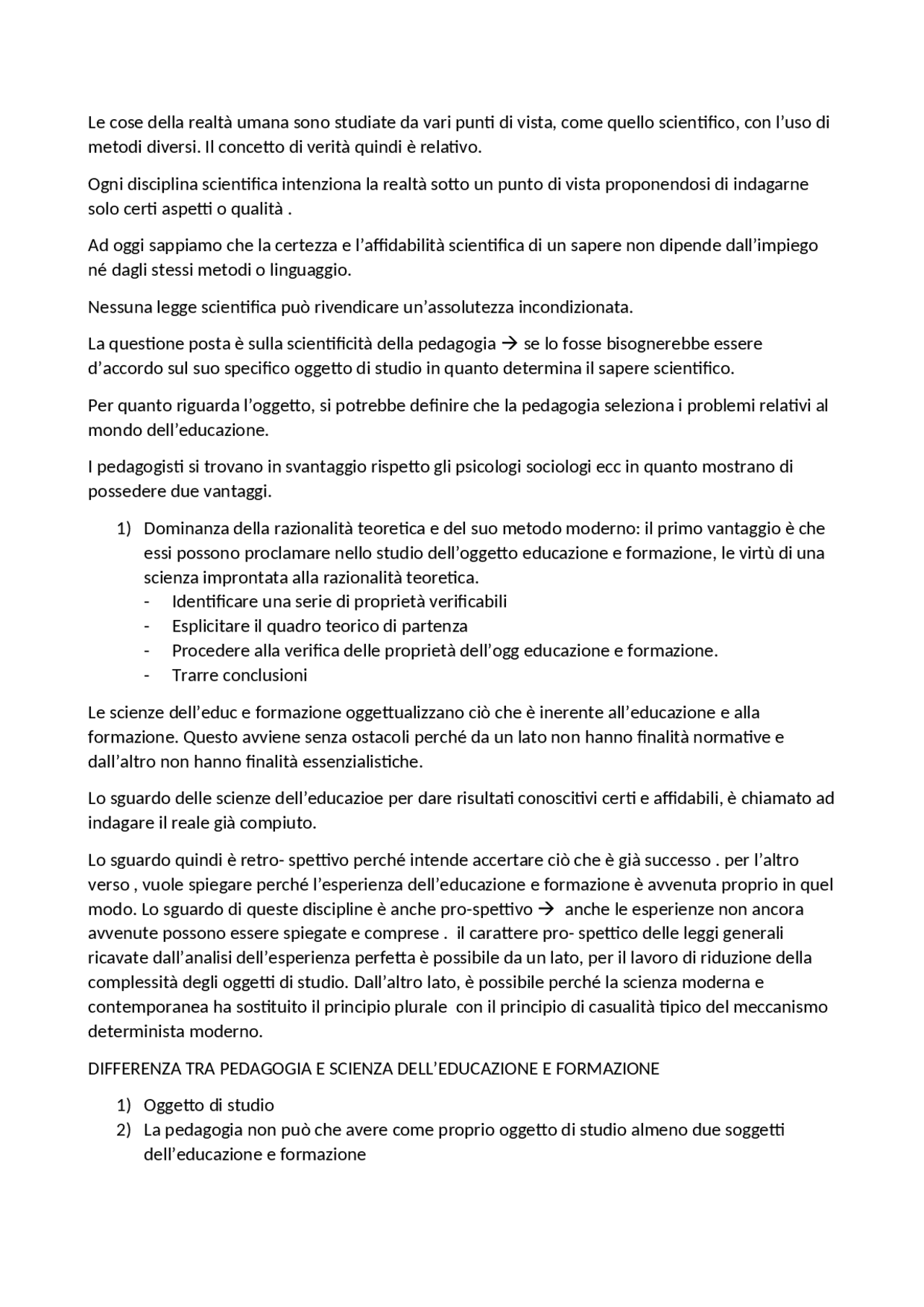 Educazione E Formazione Docsity