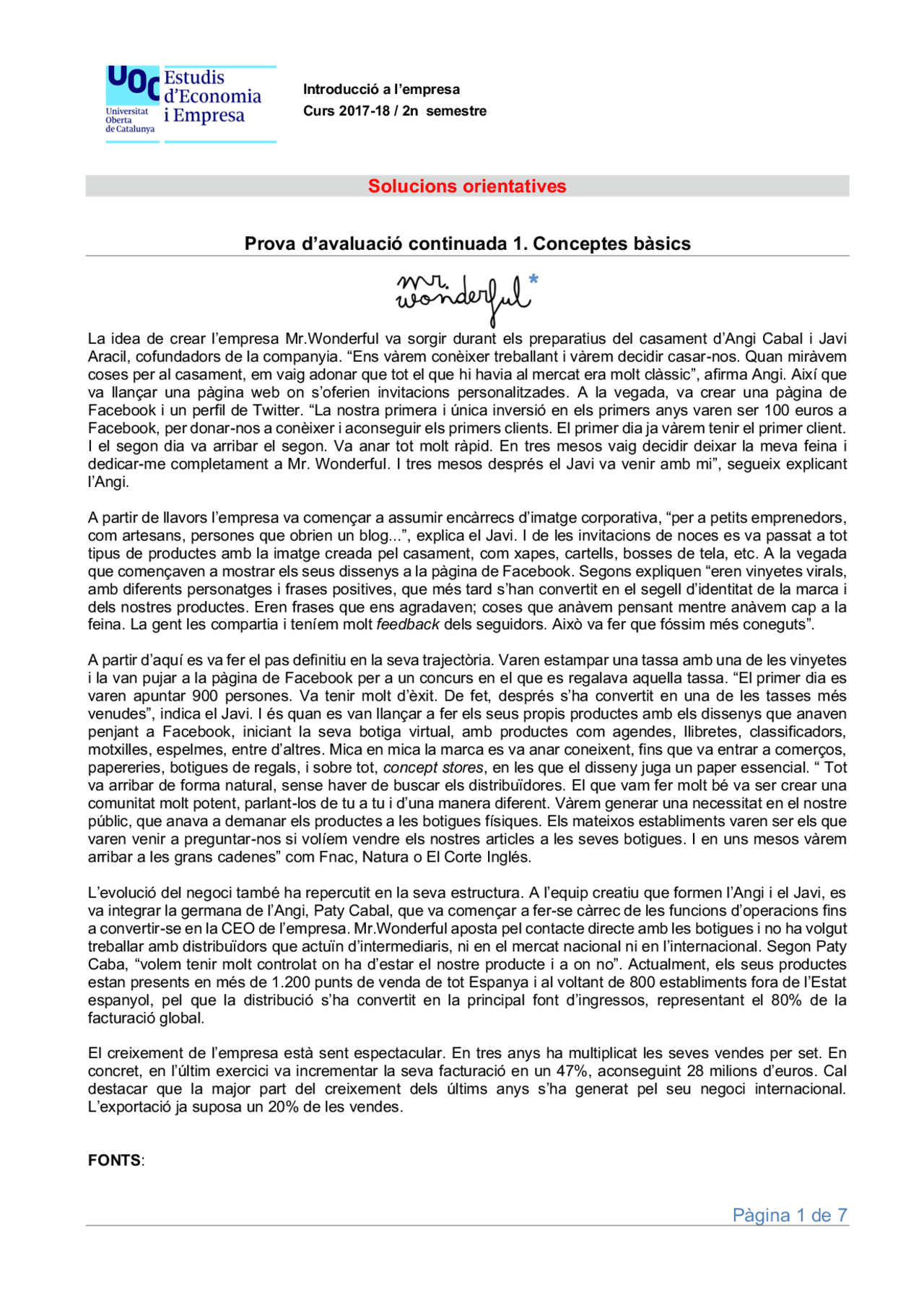 Solucio Pac1 Intro Empresa Docsity