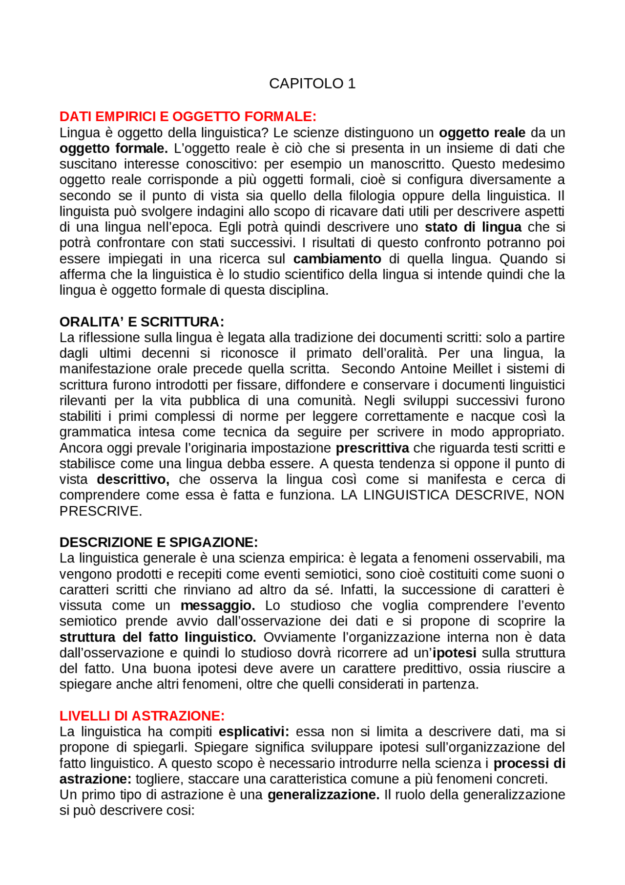 Nuovi Fondamenti Di Linguistica Docsity