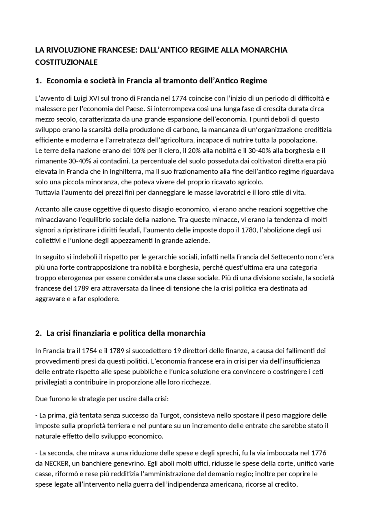 Riassunti Di Storia Moderna Del Manuale Capra Docsity