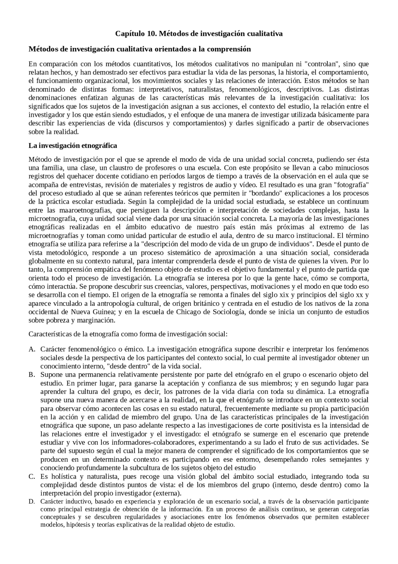 Tema 10 Metodologia Massimo Docsity