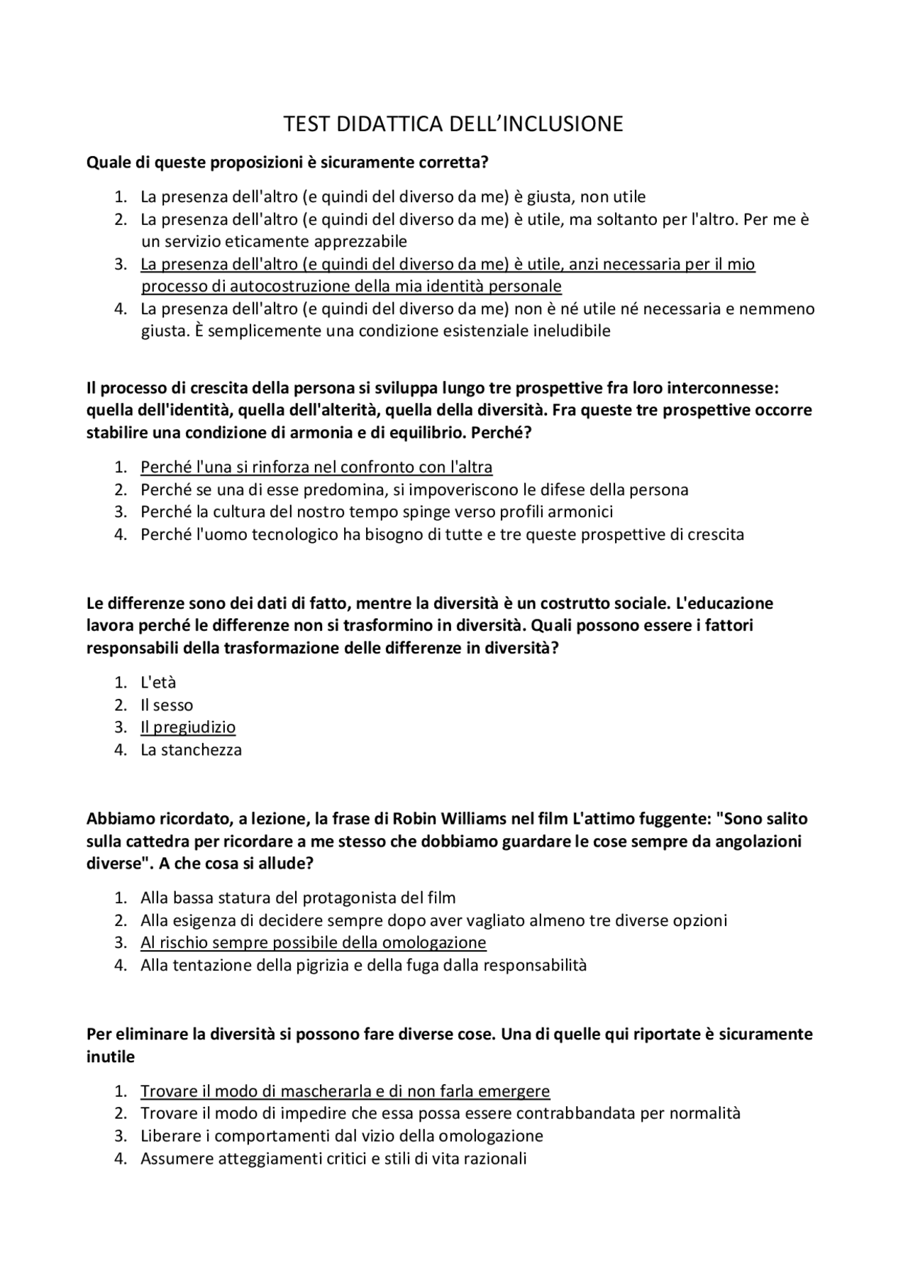 Didattica Dellinclusione 24 Cfu Docsity