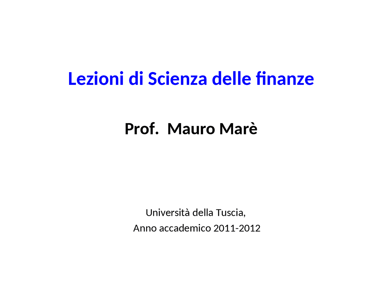 I Vari Fallimenti Del Mercato Docsity