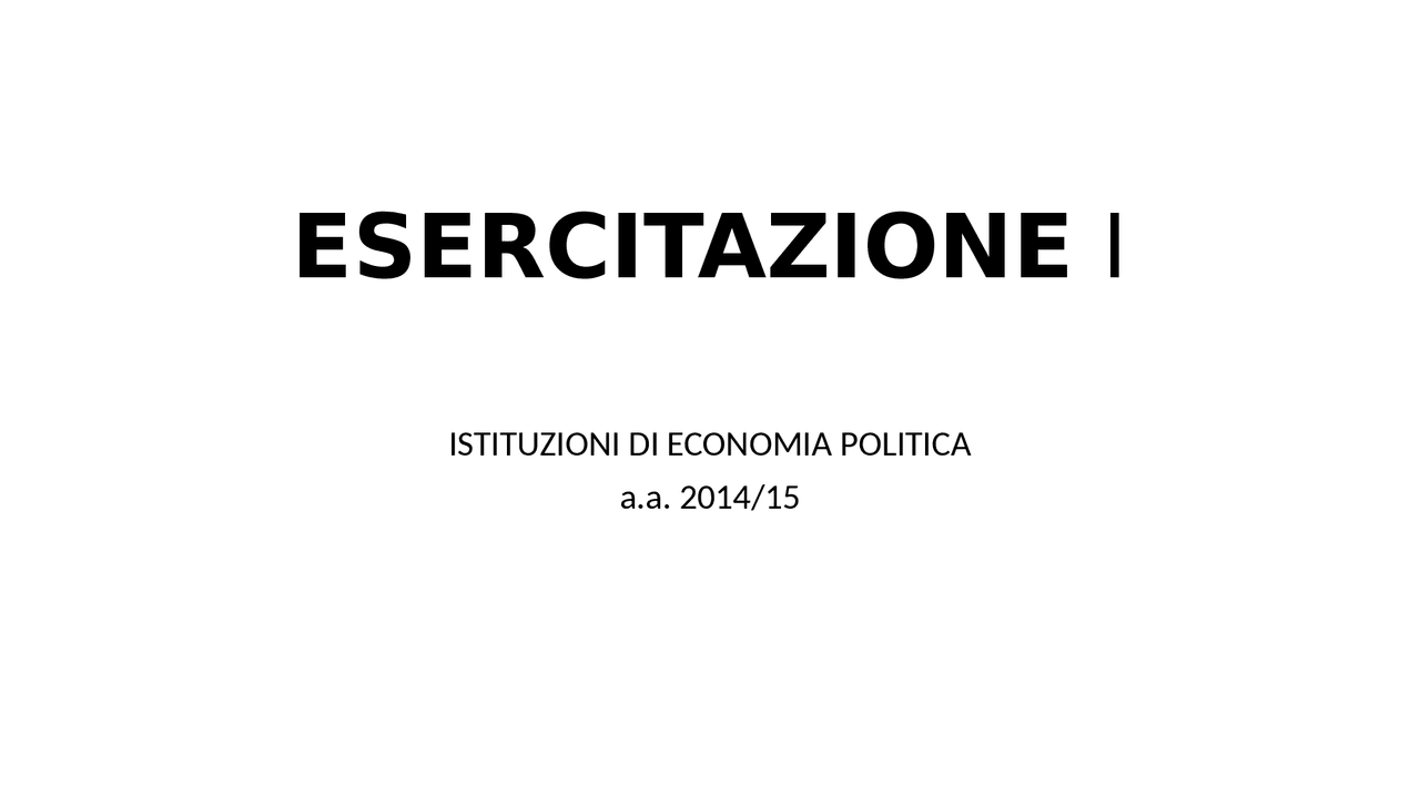 Esercitazione Microeconomia Docsity