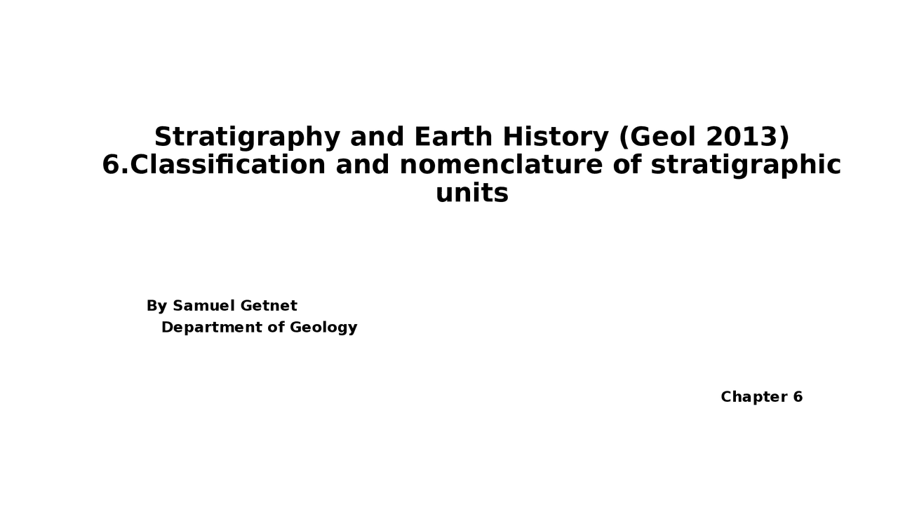 Stratigraphy Exam Docsit Docsity