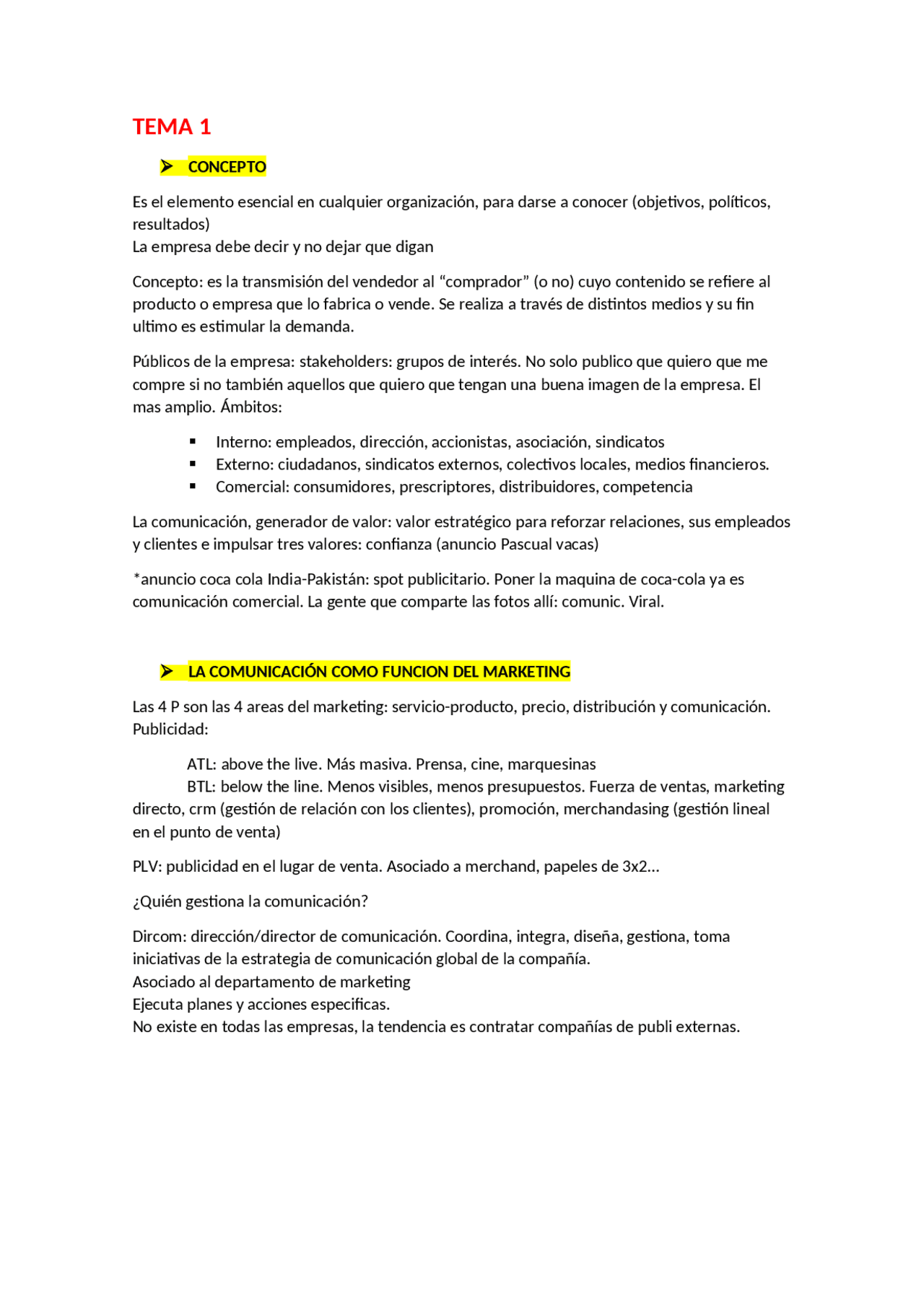 Apuntes Comunicacion Comercial Comercio Docsity