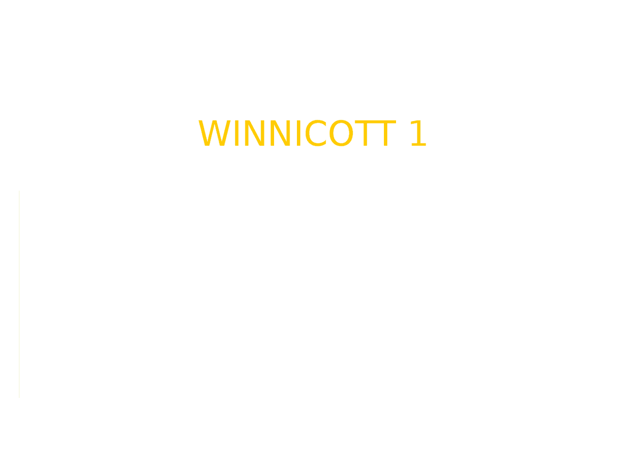 Winnicott Pedagogia Generale Docsity