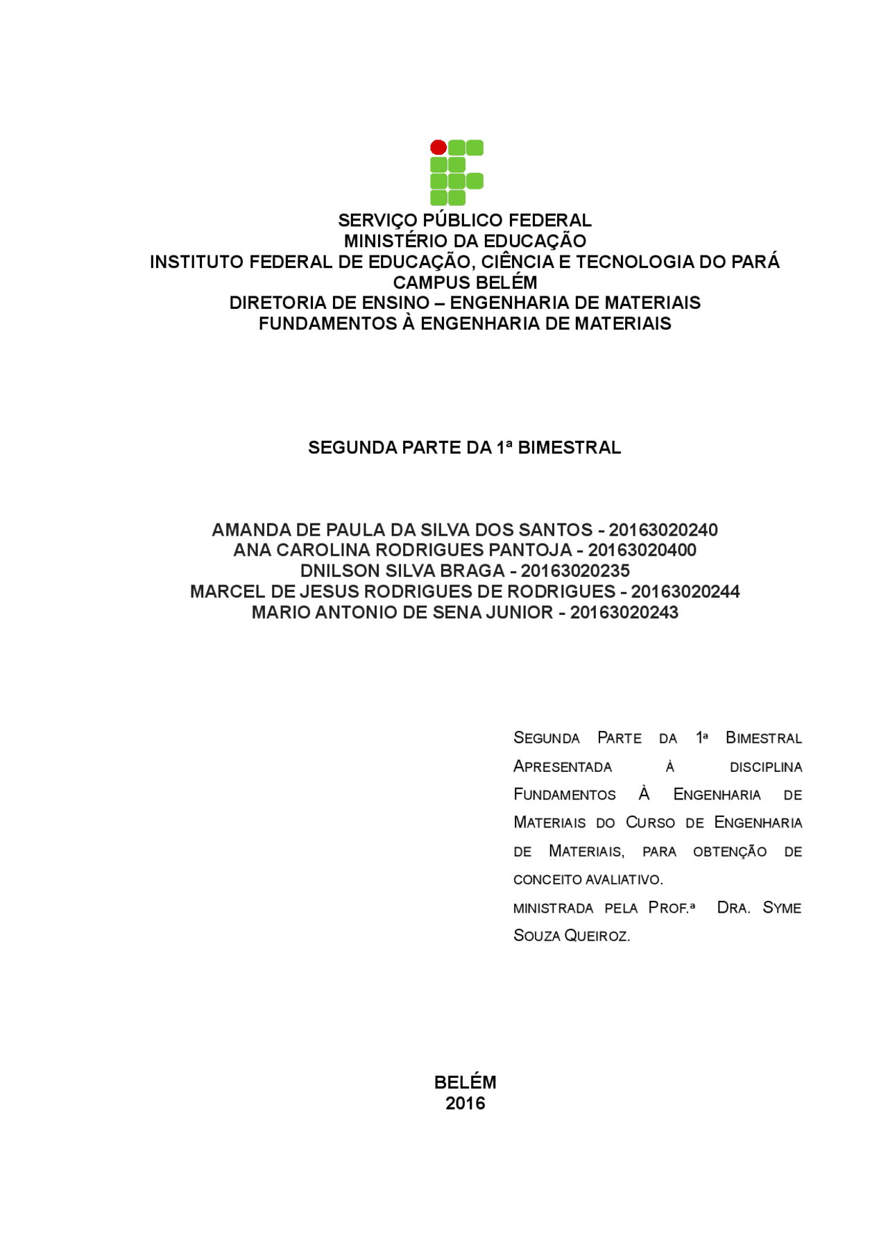 Exercício Ciência Dos Materiais Docsity