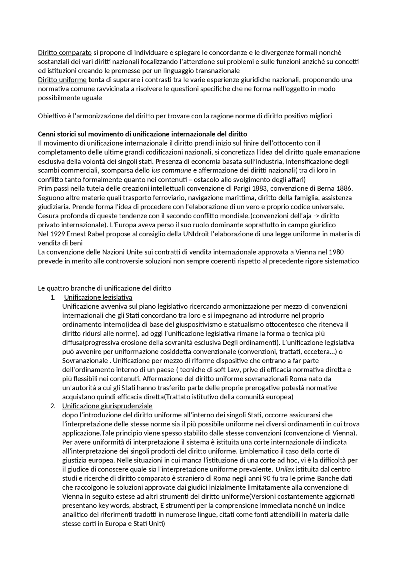 Fondamenti Di Diritto Comparato Appunti Di Diritto Comparato Docsity