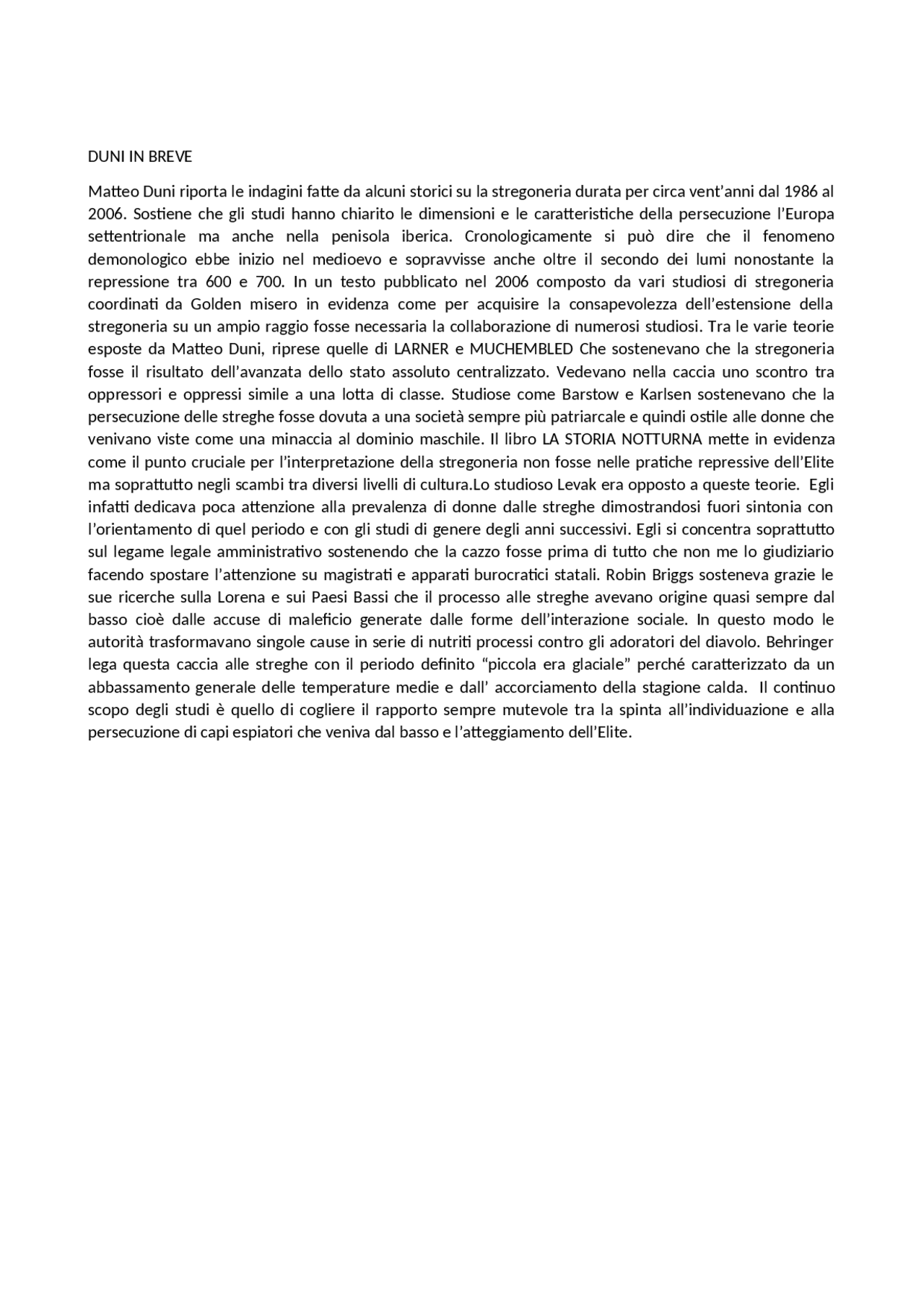 Riassunto Breve Di Duni Docsity