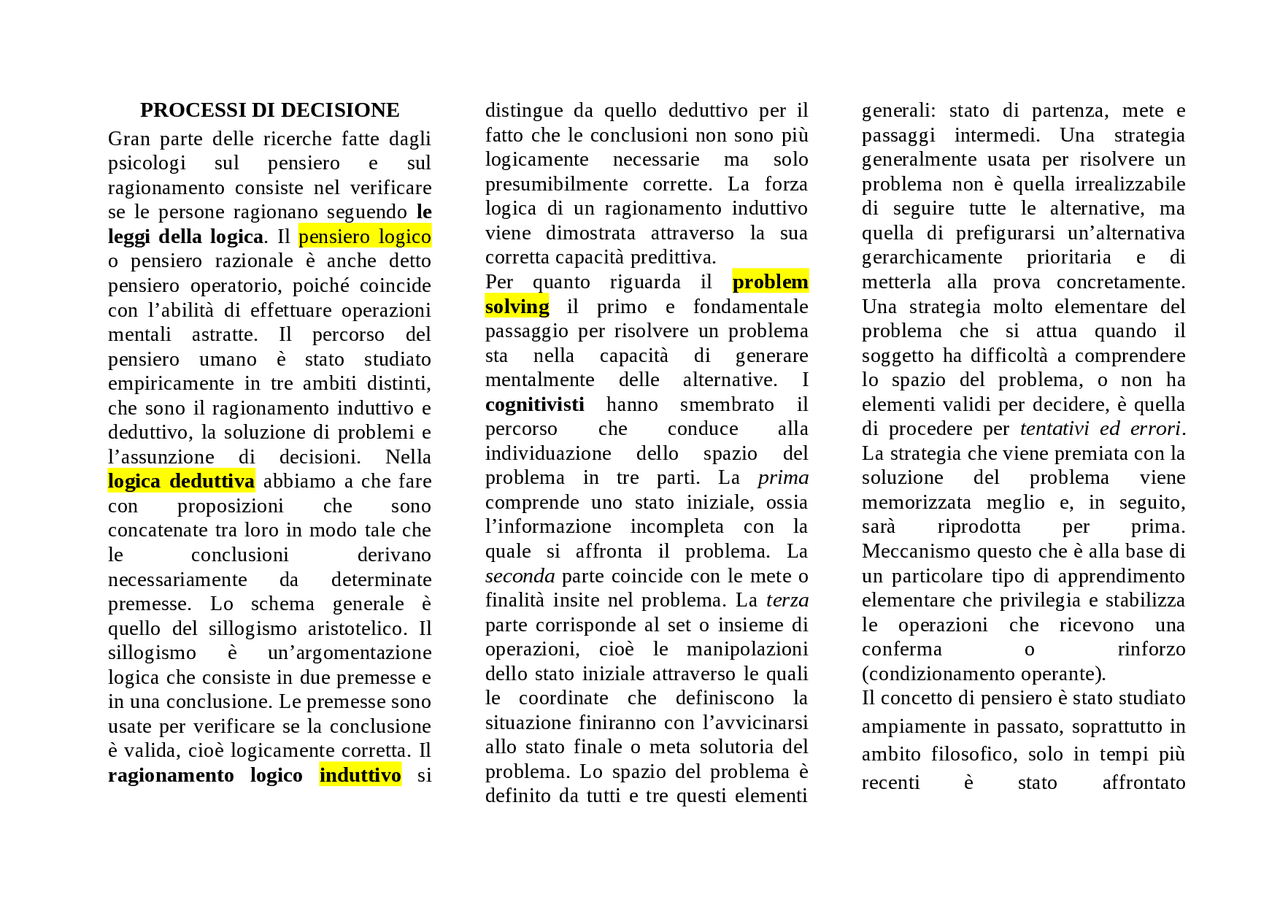 Temi Esame Di Stato Psicologia Docsity