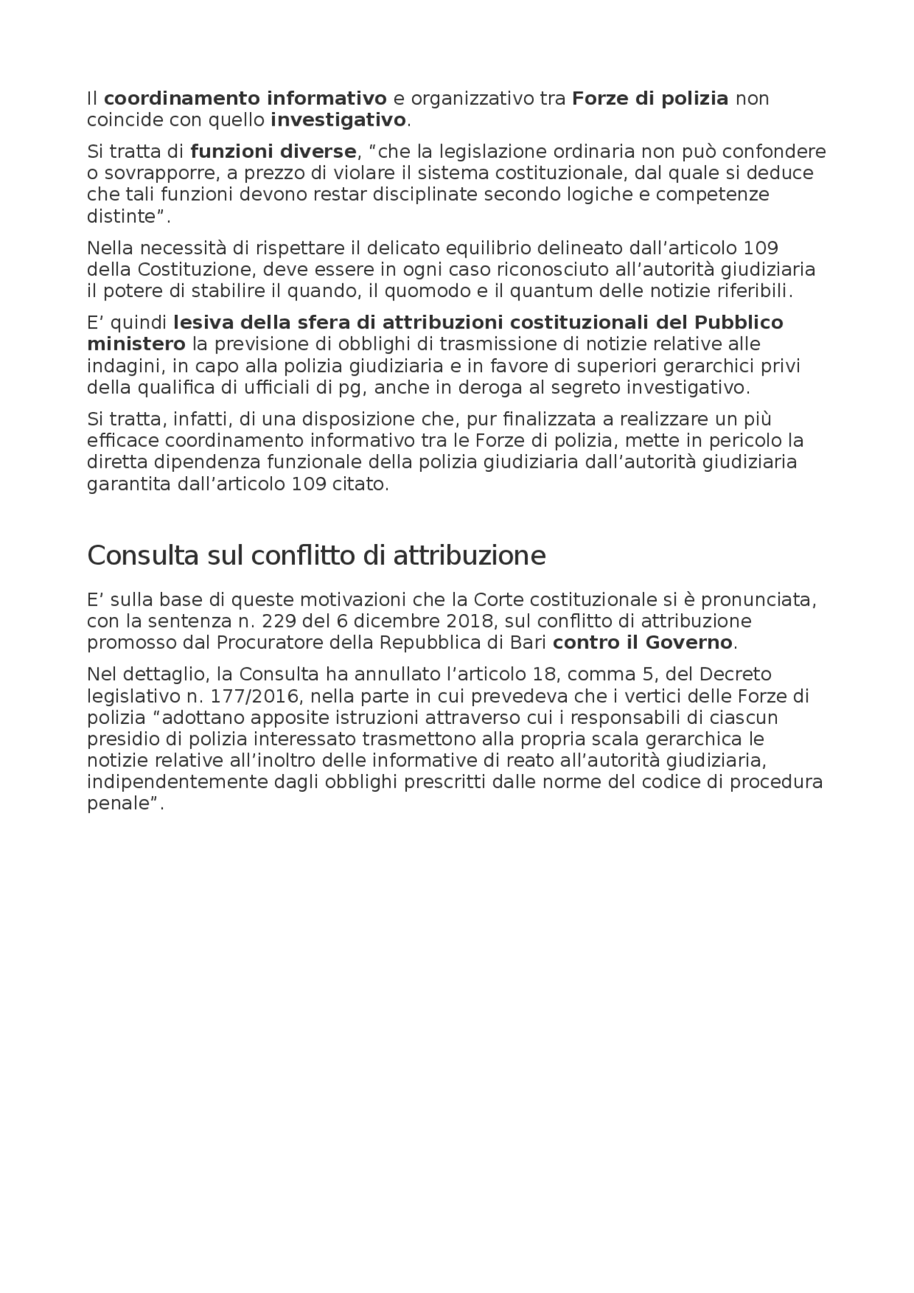 Sentenza Corte Cost N 229 Del 2018 Docsity