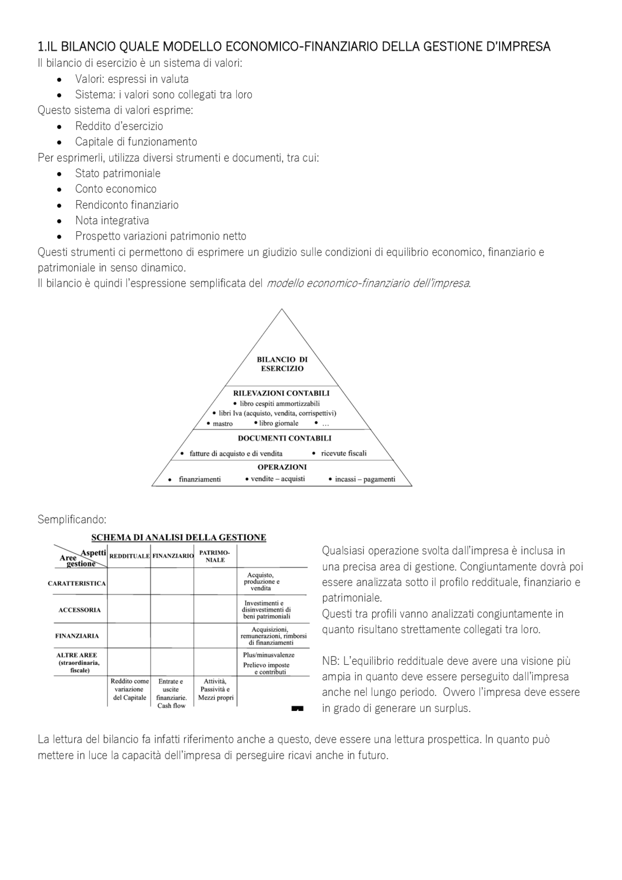 Riassunto Ragioneria Generale E Applicata 1 Docsity