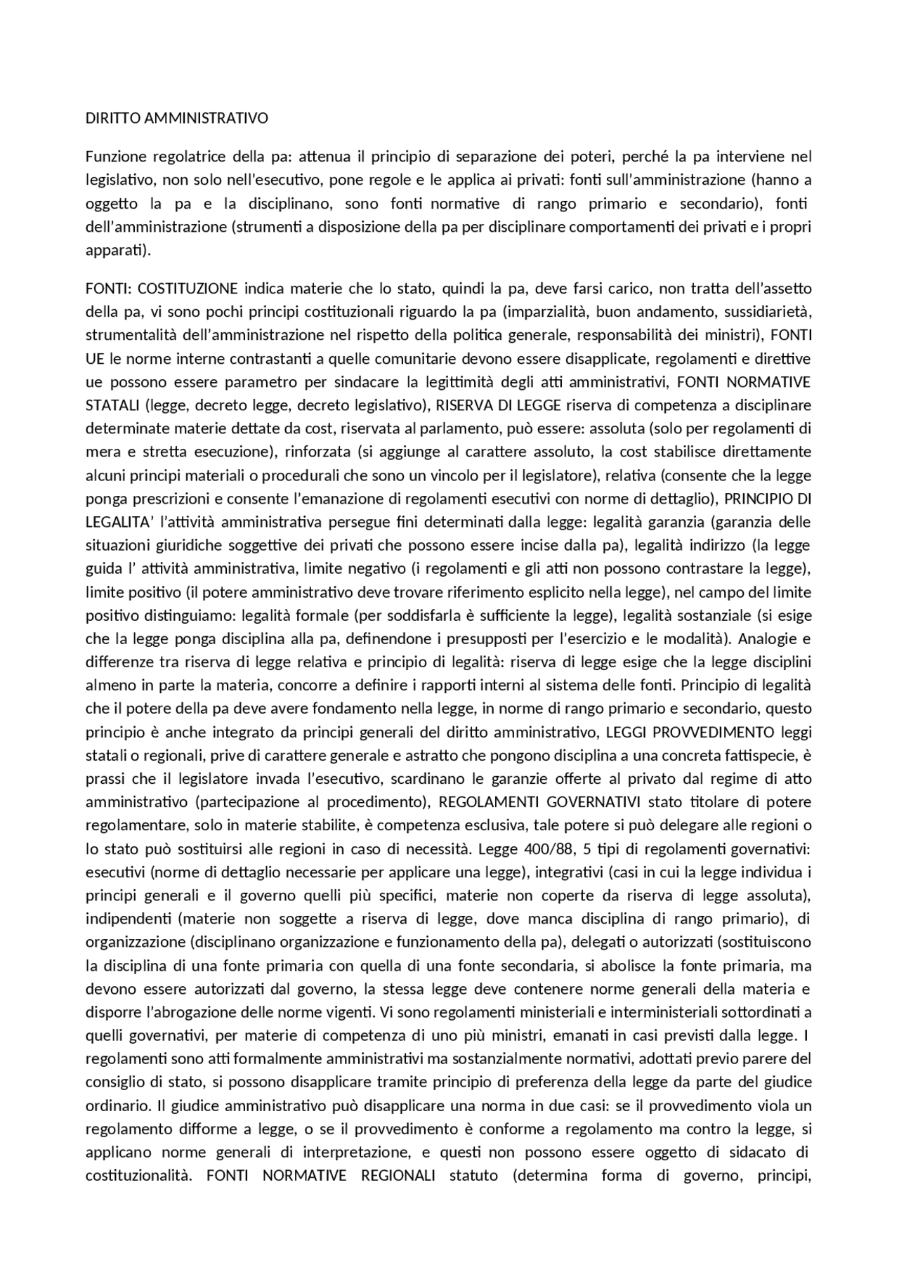 Diritto Amministrativo Clarich Docsity