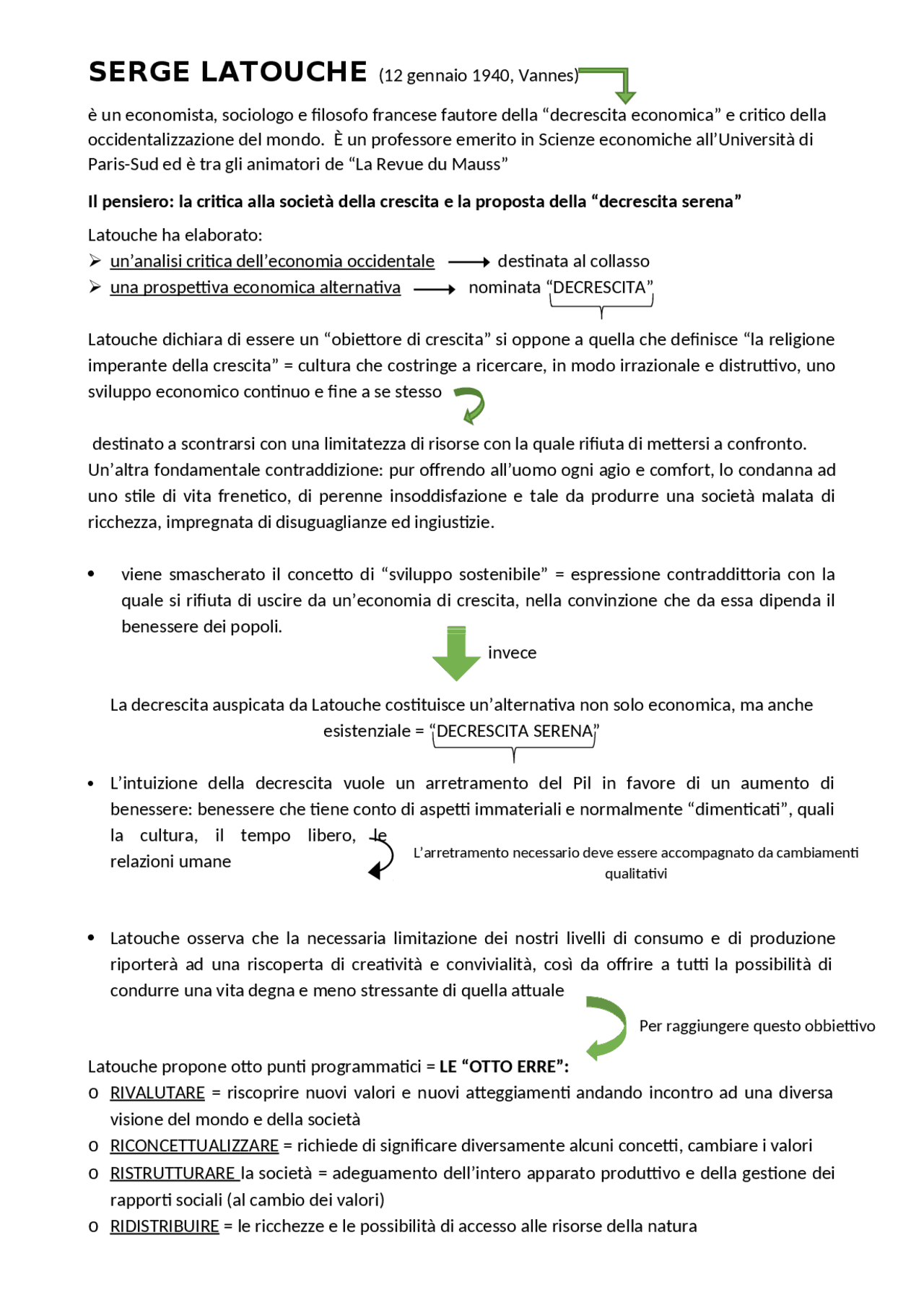 Scienze Umane Latouche Docsity