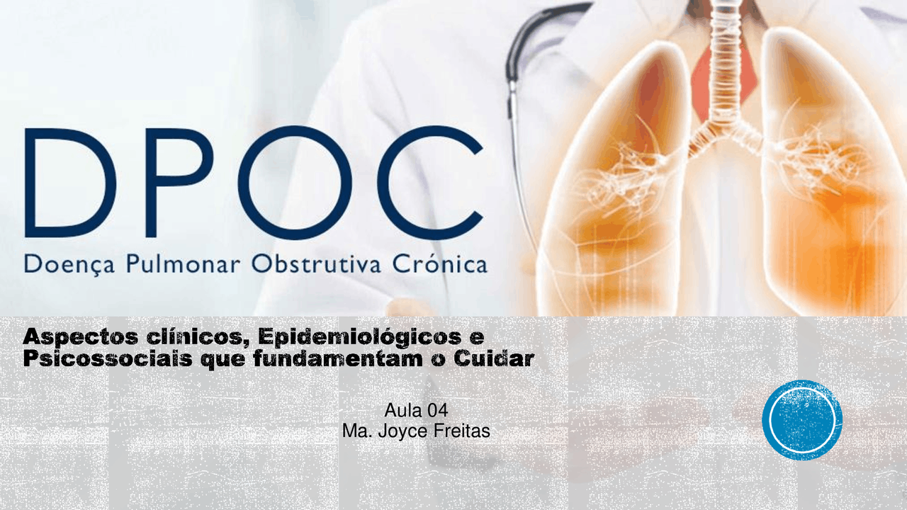 DPOC - Doença Pulmonar Obstrutiva Crônica | Notas de aula Saúde Pública ...