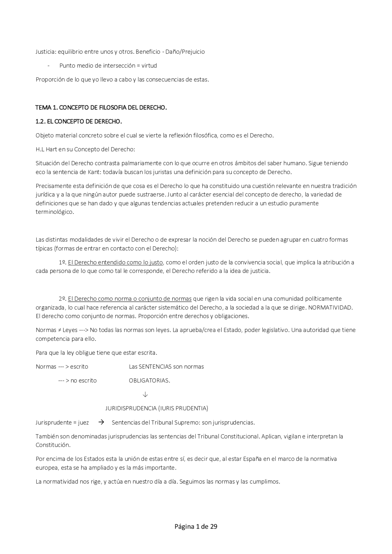 Teoria Del Derecho I Apuntes Docsity