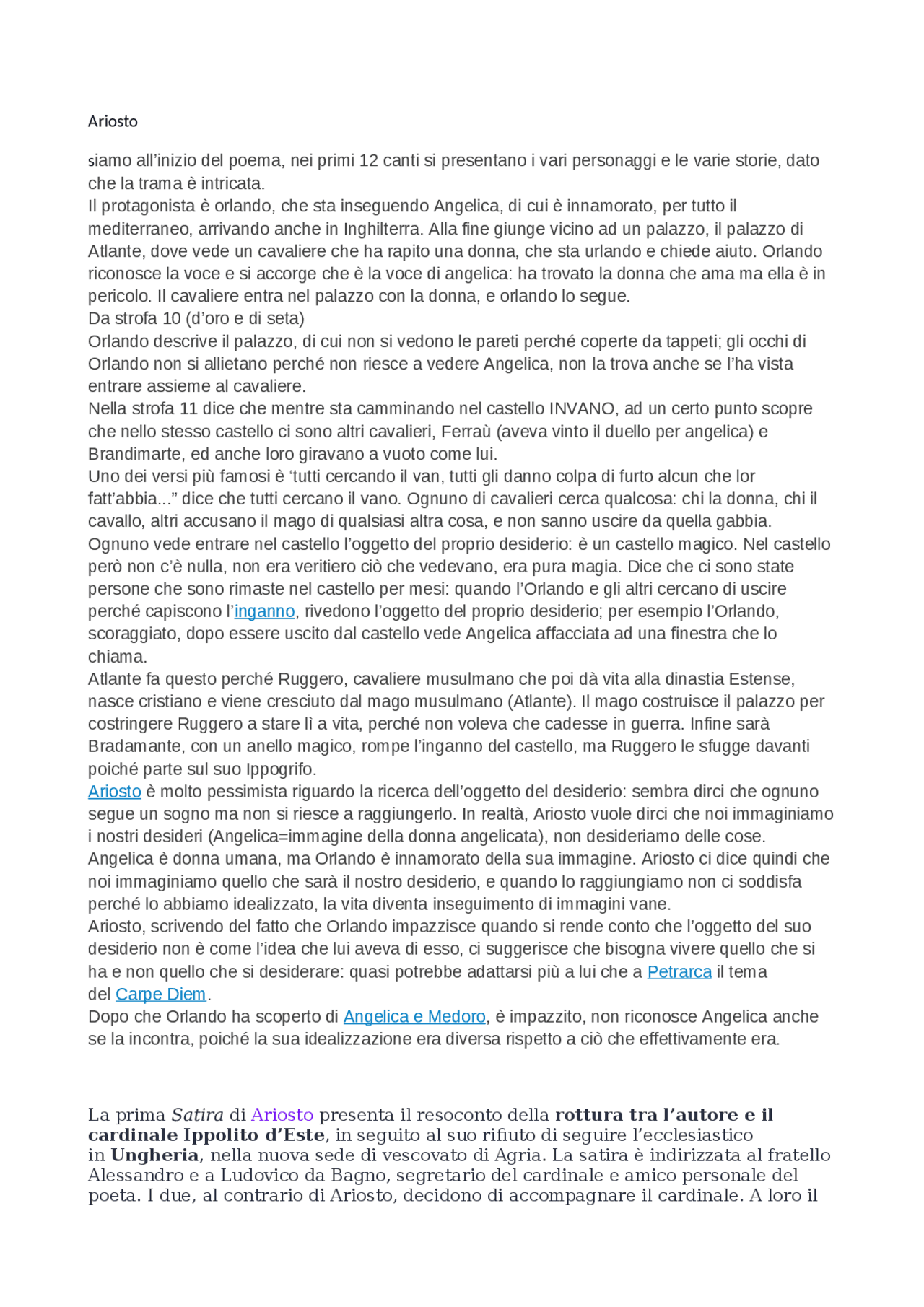 Riassunto Vita E Opere Di Aristo Docsity