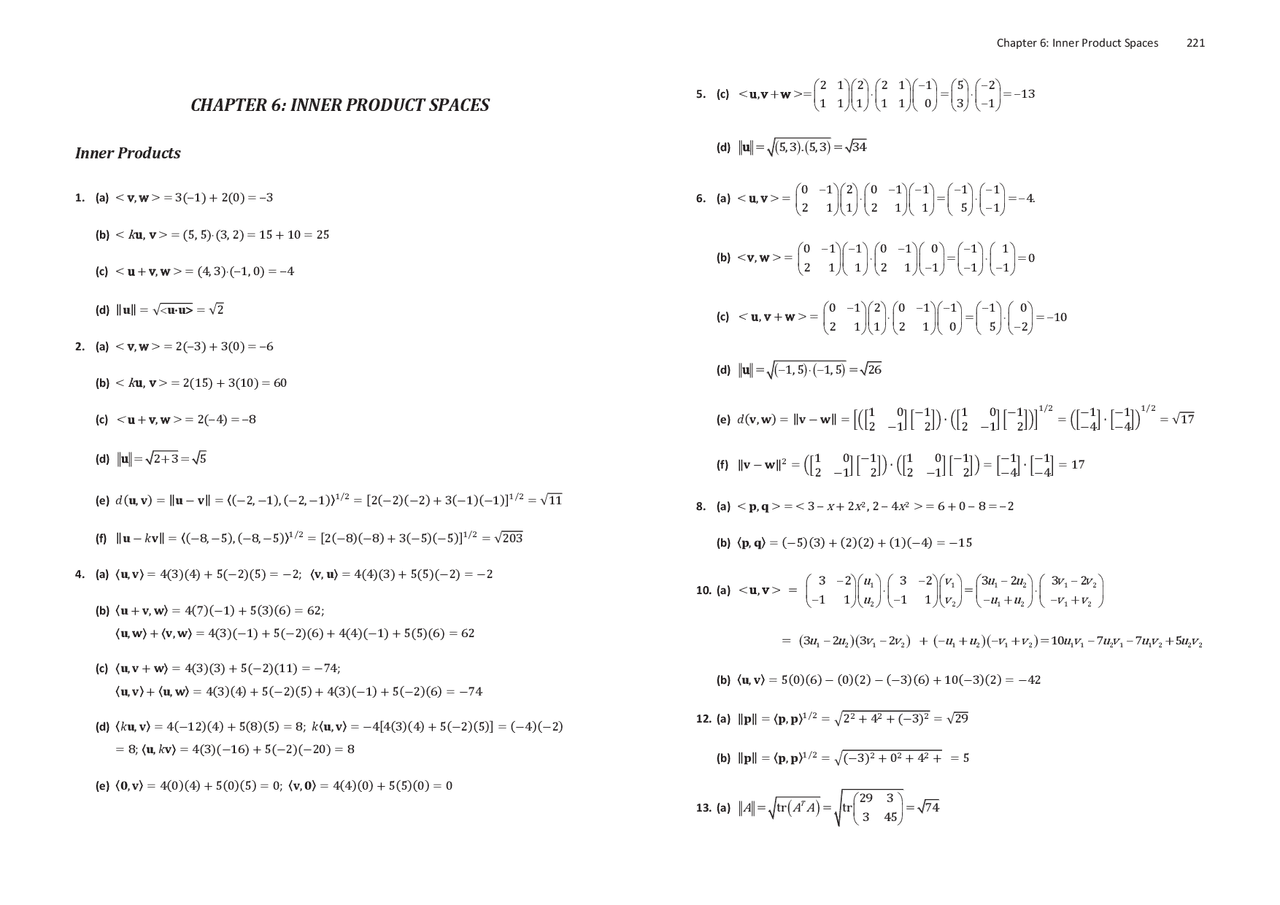 Linear algebra by anton - Docsity