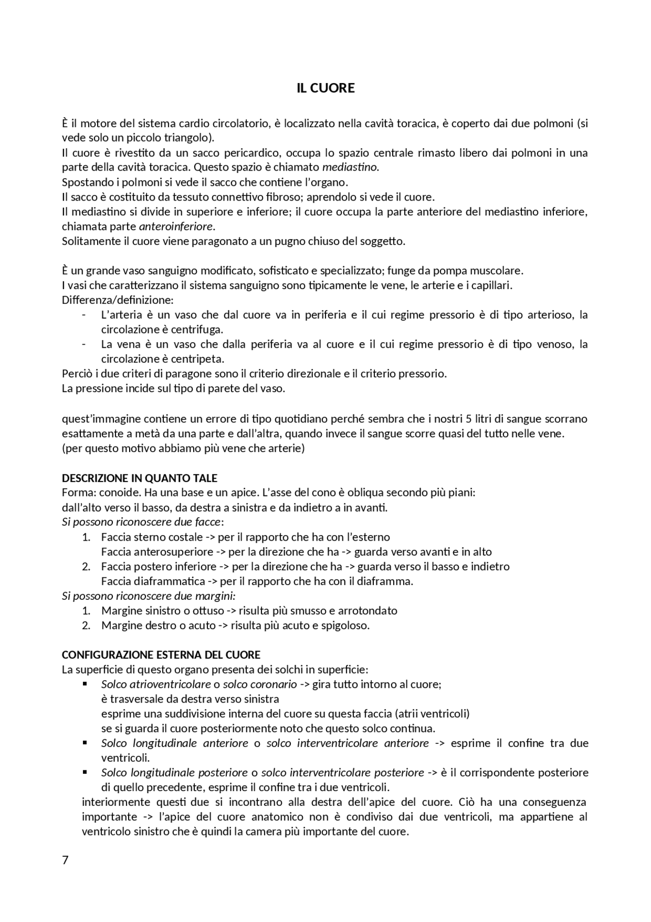 Apparato Cardio Circolatorio Docsity