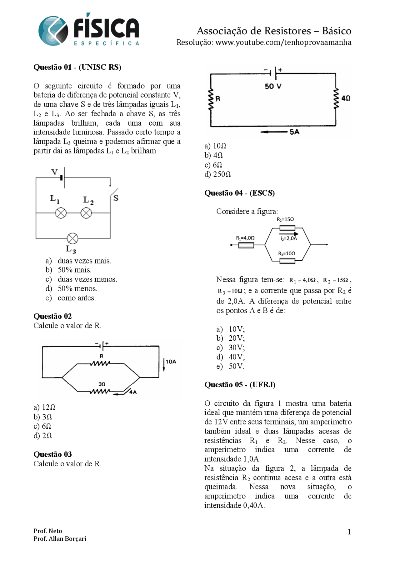 Associação De Resistores Docsity