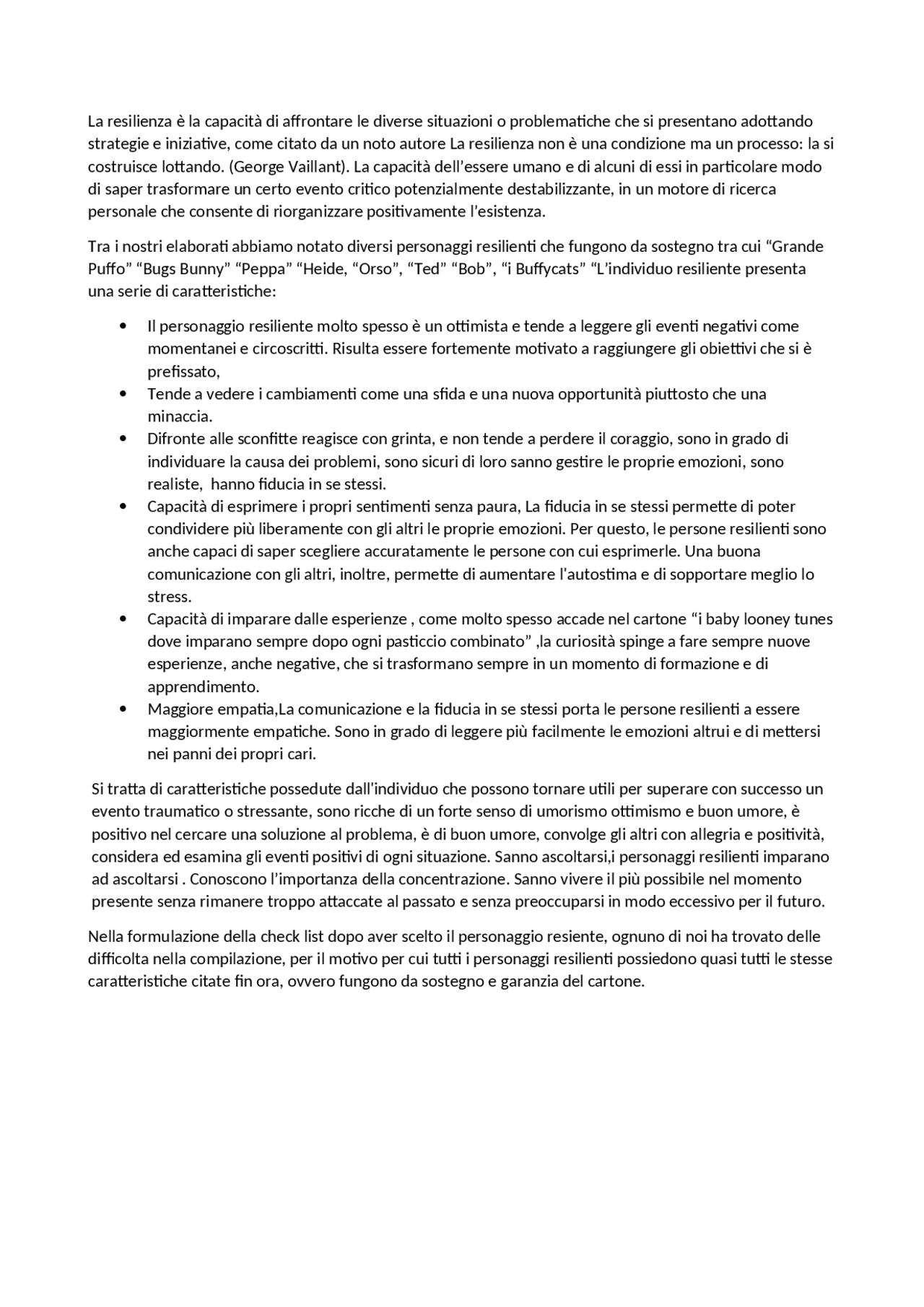 Pedagogia E Resilienza Docsity