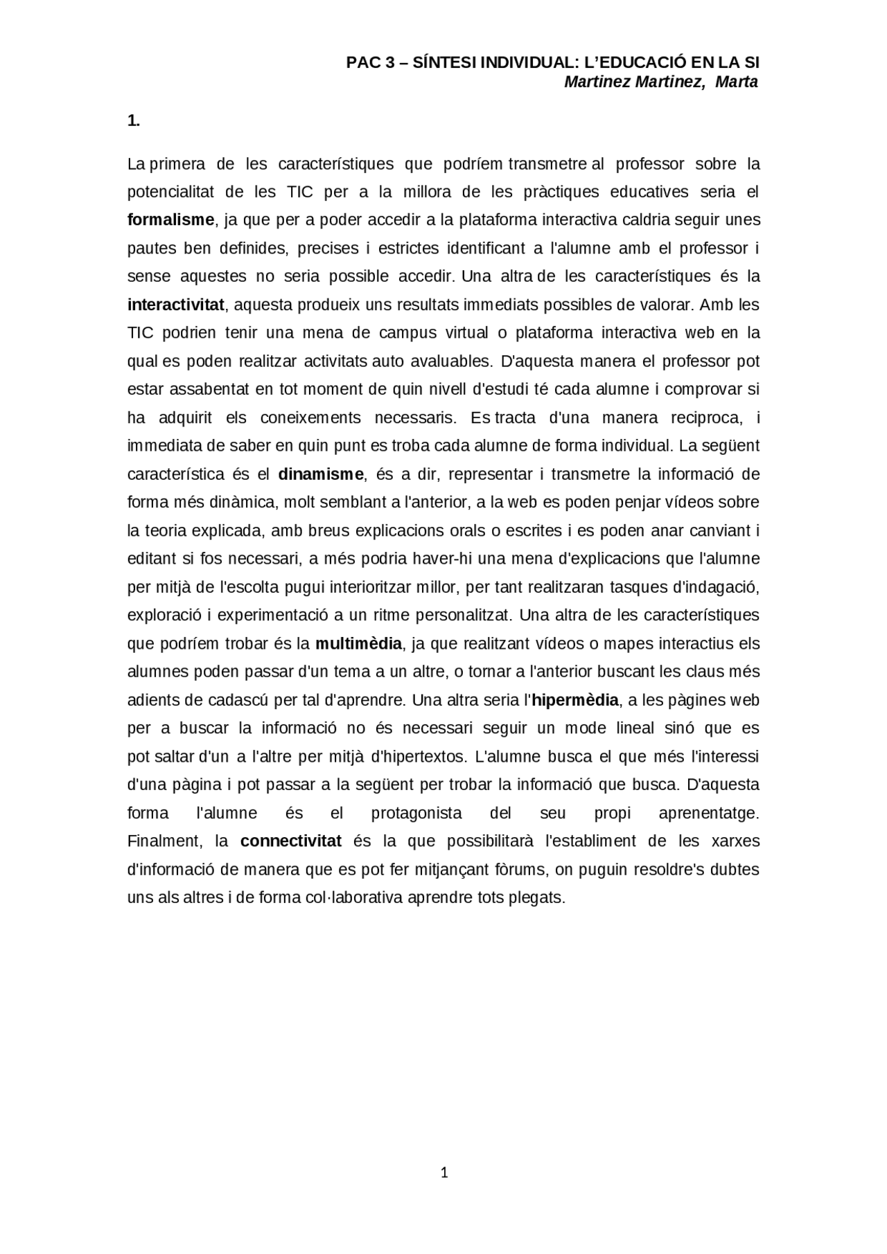 Pac 3 Psico De La EducaciÓ I La InstrucciÓ Docsity
