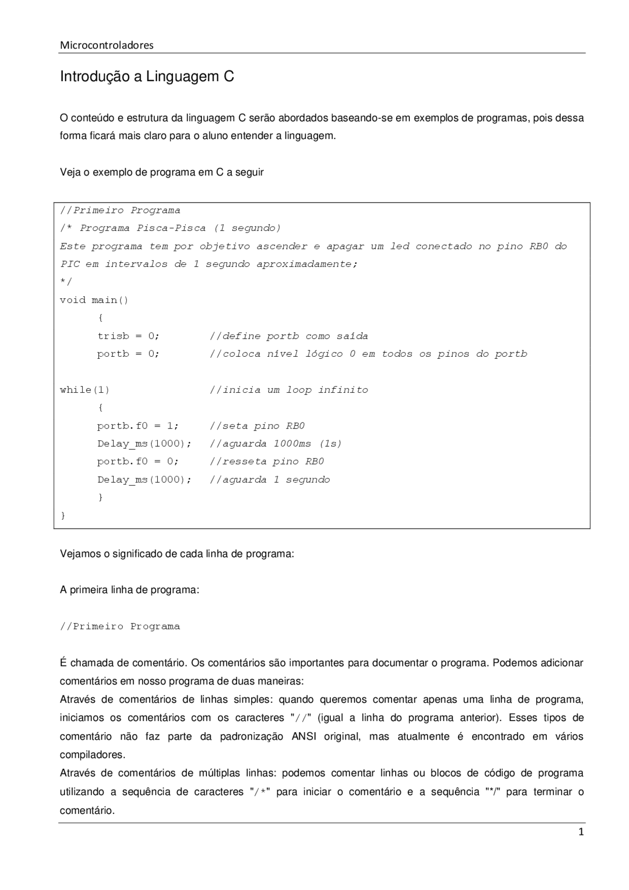 Apostila Explicatica Mikroc Docsity