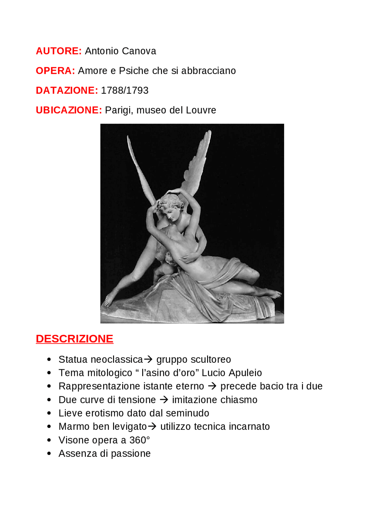 Schedatura Arte Apollo E Dafne Docsity
