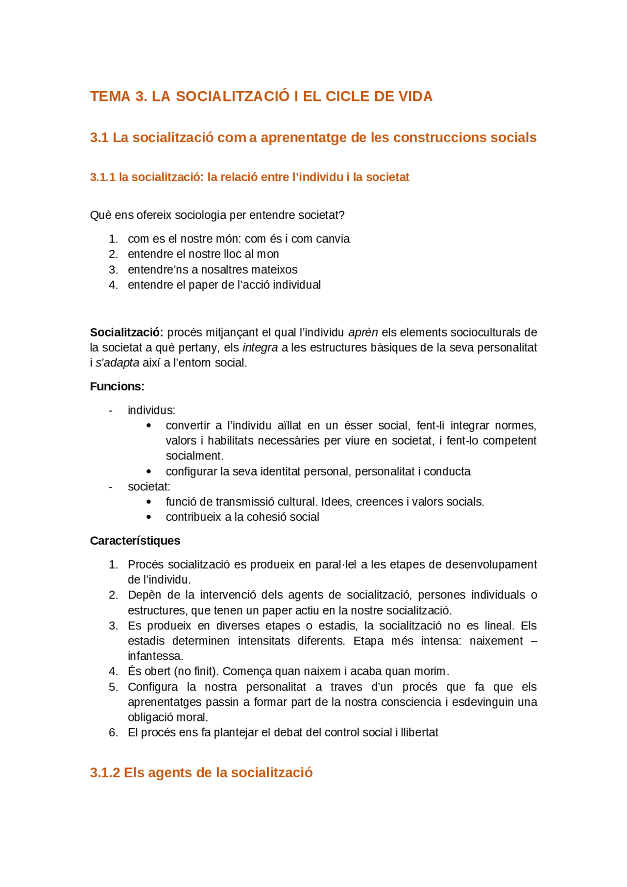 Sociologia General Treball Social Docsity