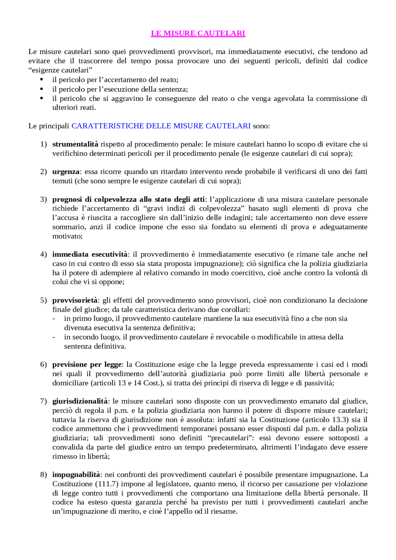 Riassunto Tonini Procedura Penale Parte Ii Capvi Docsity