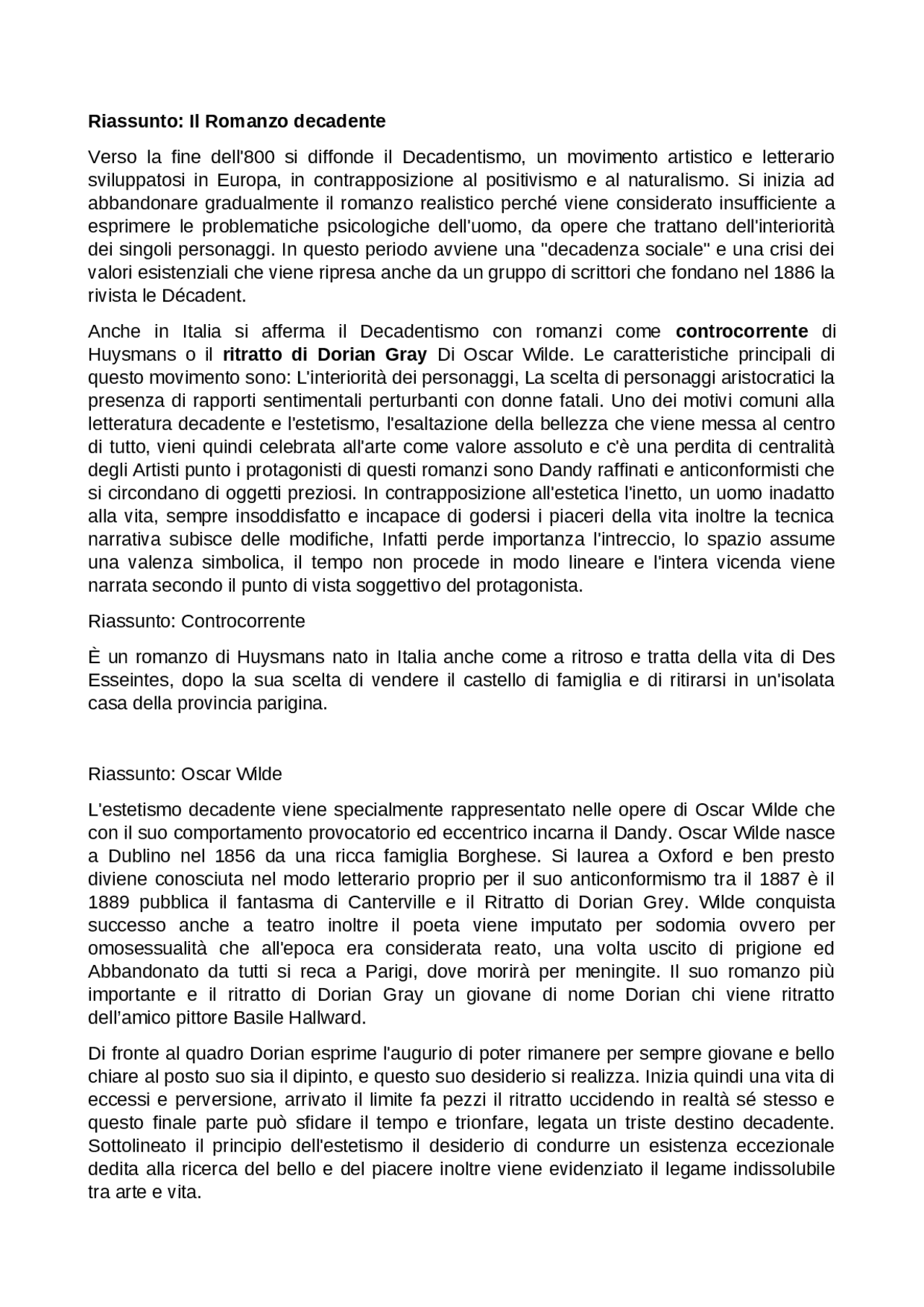 Il Decadentismo Un Movimento Letterario E Artistico Di Fine Ottocento