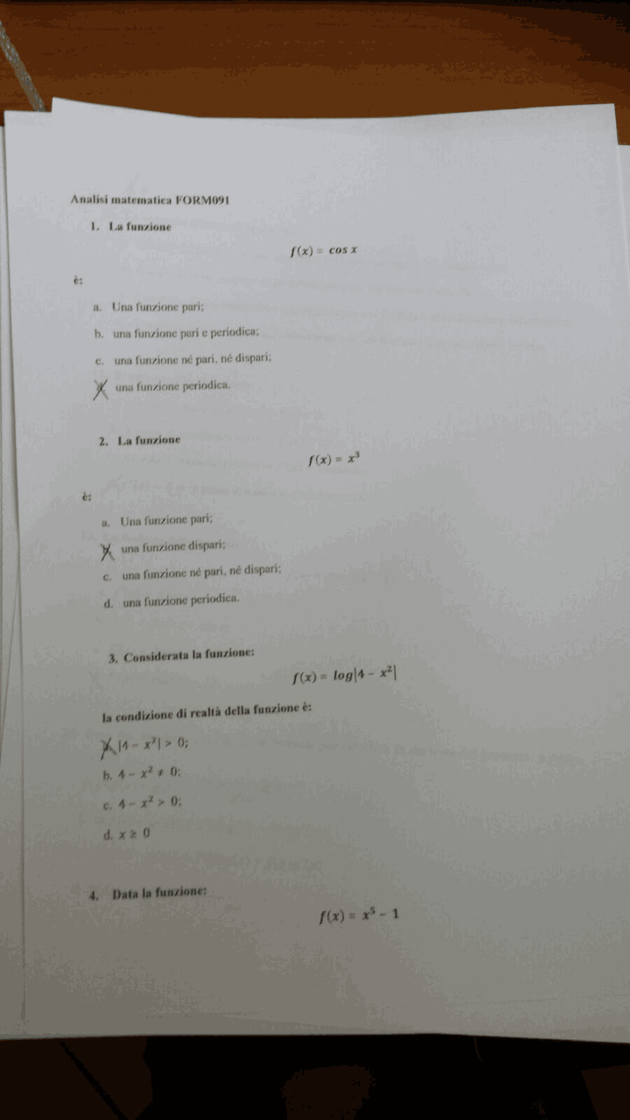 Domanderisposte Esame Analisi Matematica Docsity