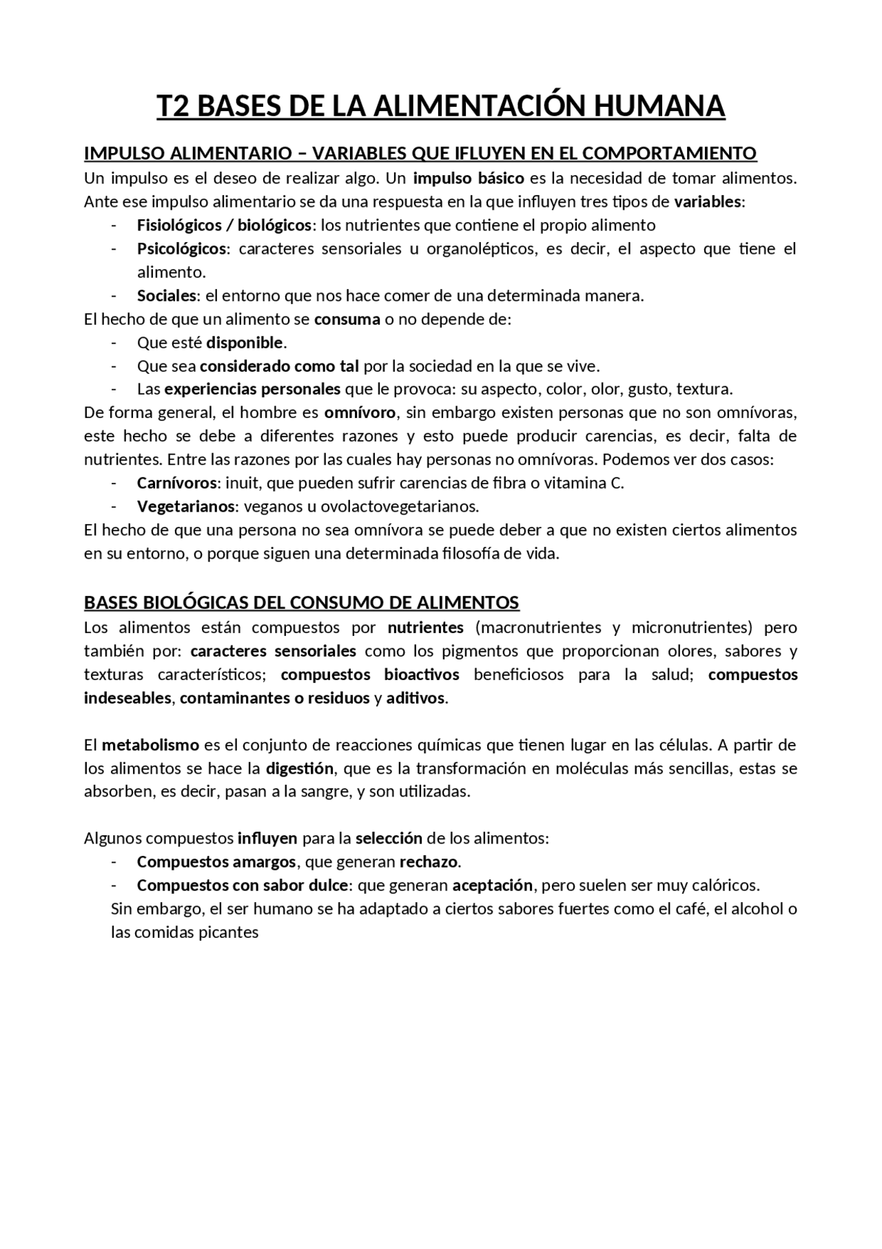 Apuntes De Nutrición Docsity