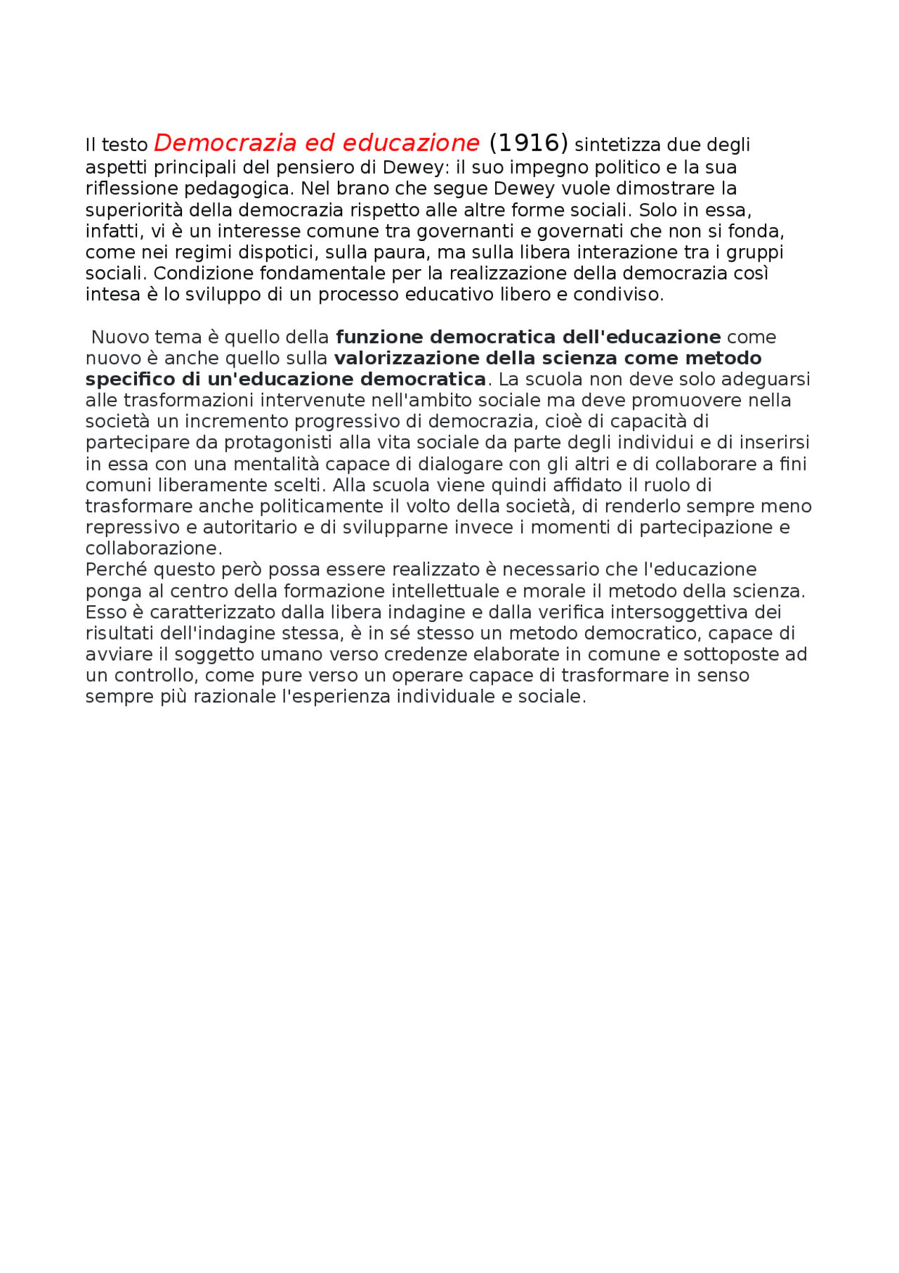 Democrazia Ed Educazione Docsity