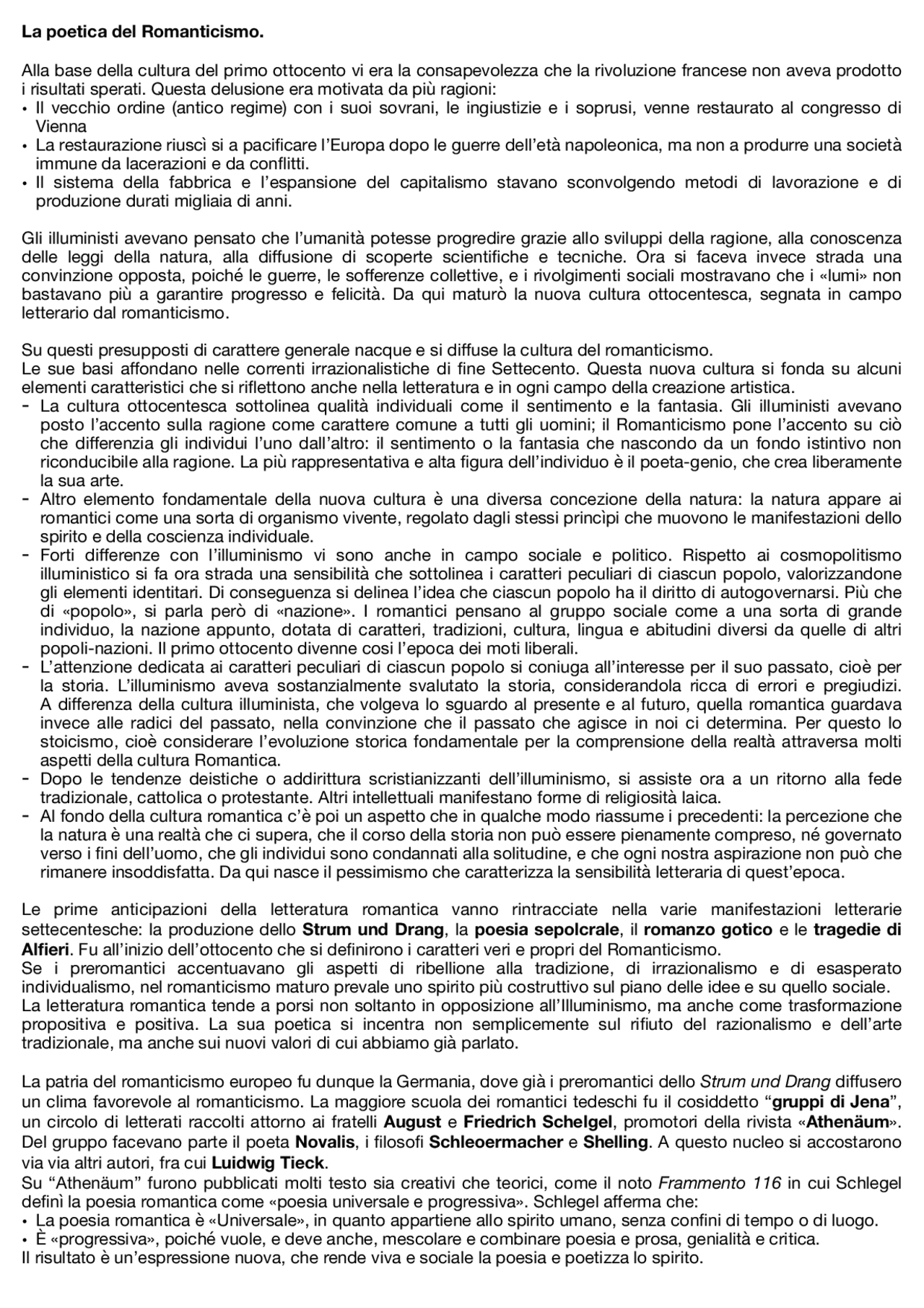 Riassunti Completi Italiano 5 Superiore Docsity