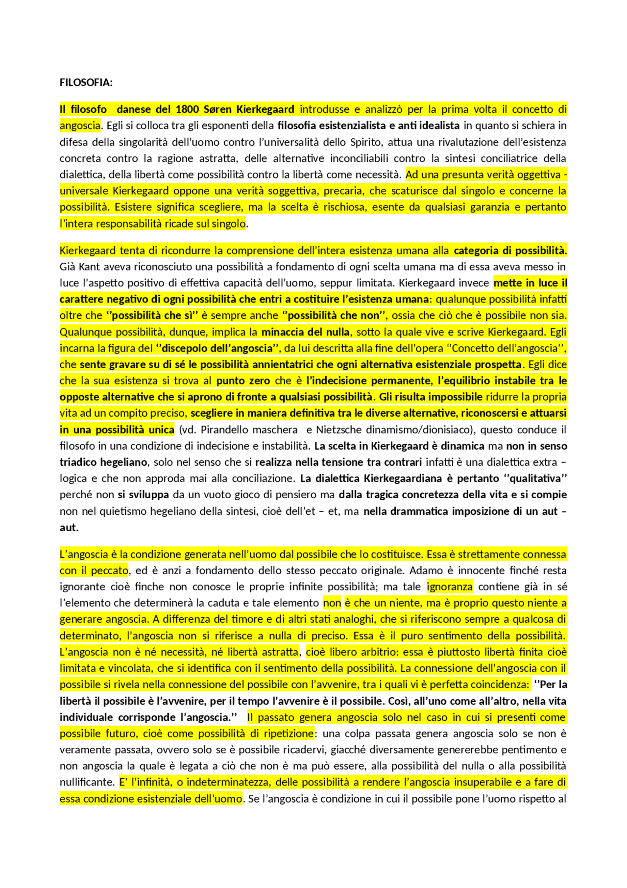 Tesina Maturità Liceo Classico Docsity