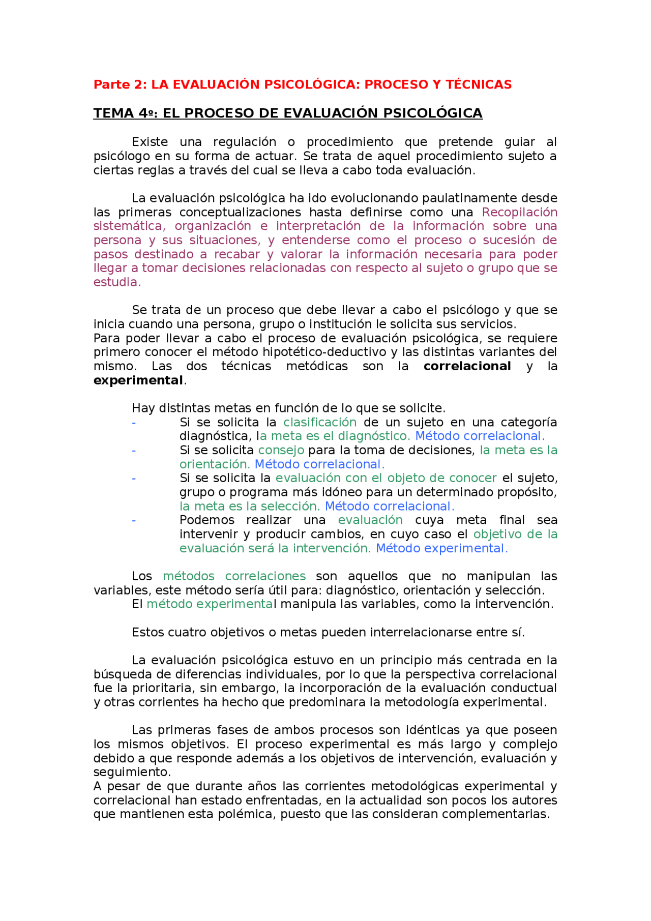 Apuntes De Psicología Uned Docsity