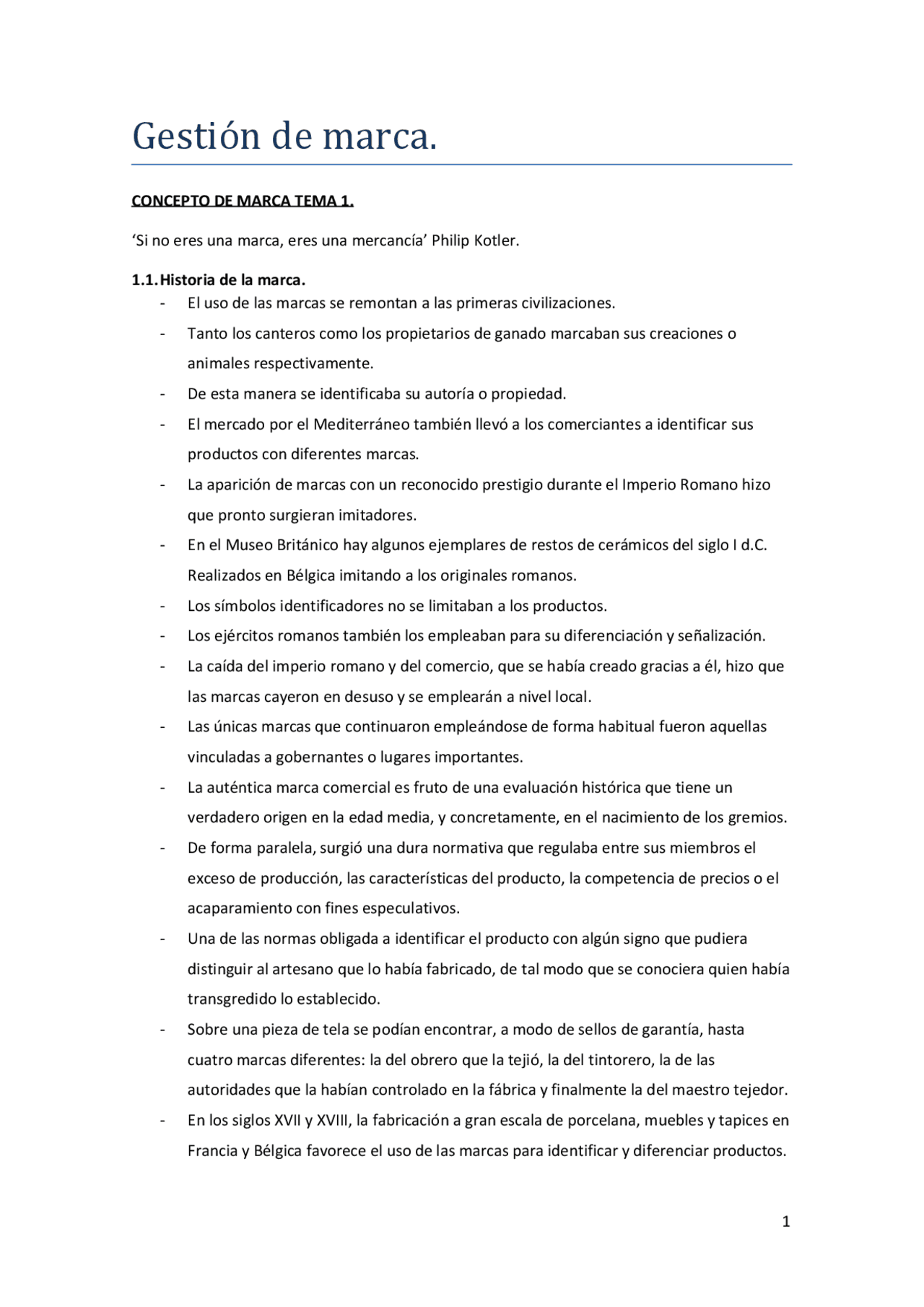 Gestión De Marca Profesor Daniel Muñoz Docsity