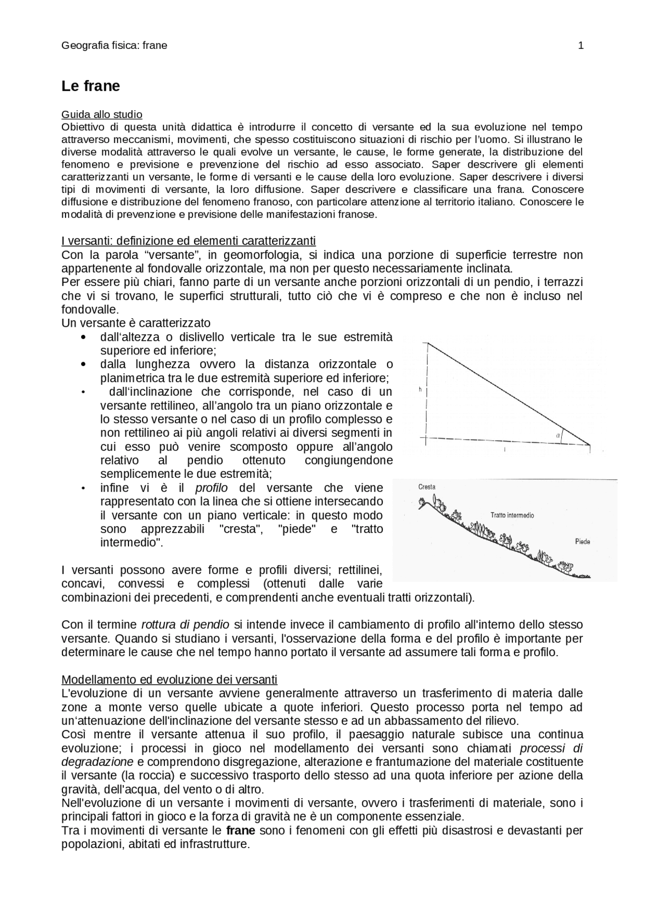 Geografia Fisica Frane Docsity