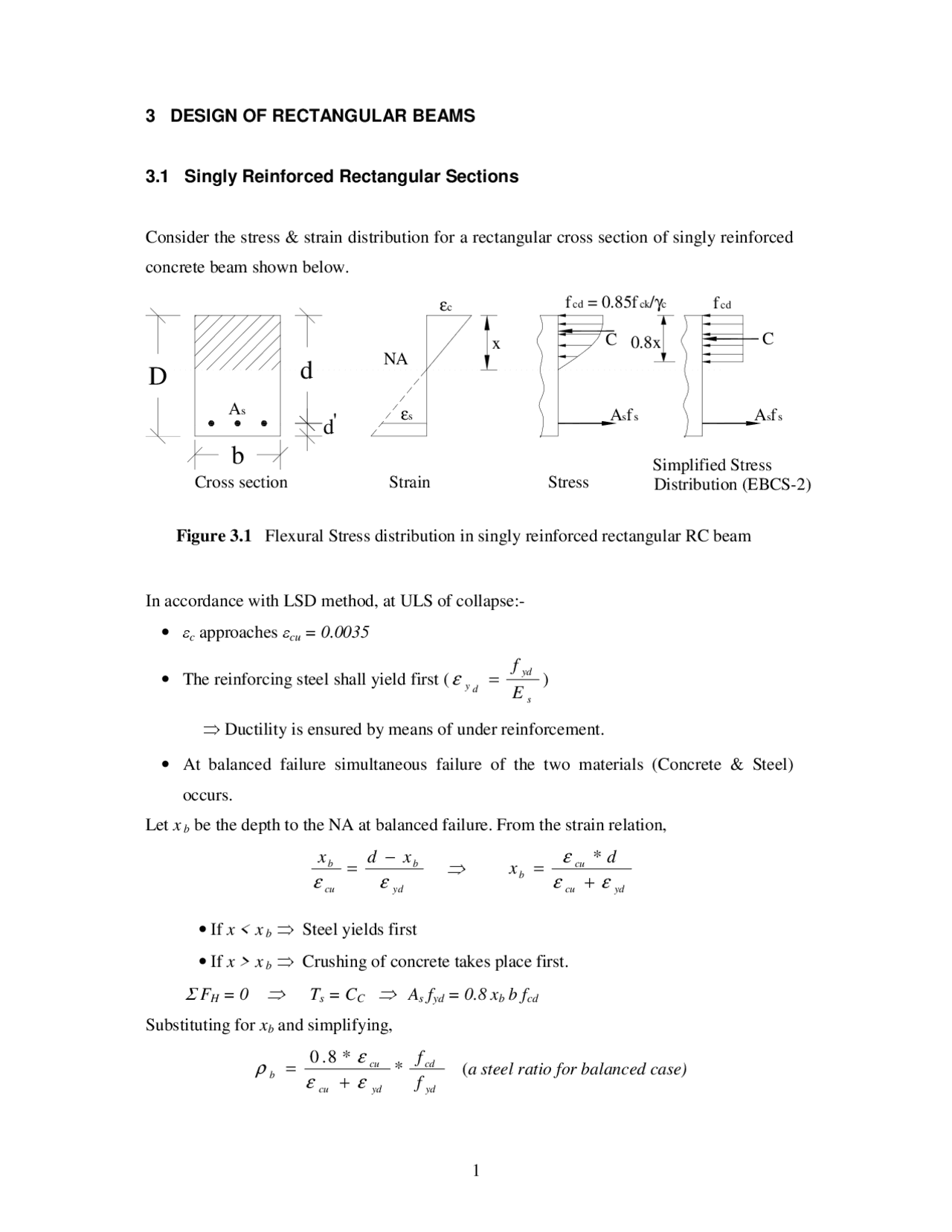 Design of Rectanguar Beams - Docsity