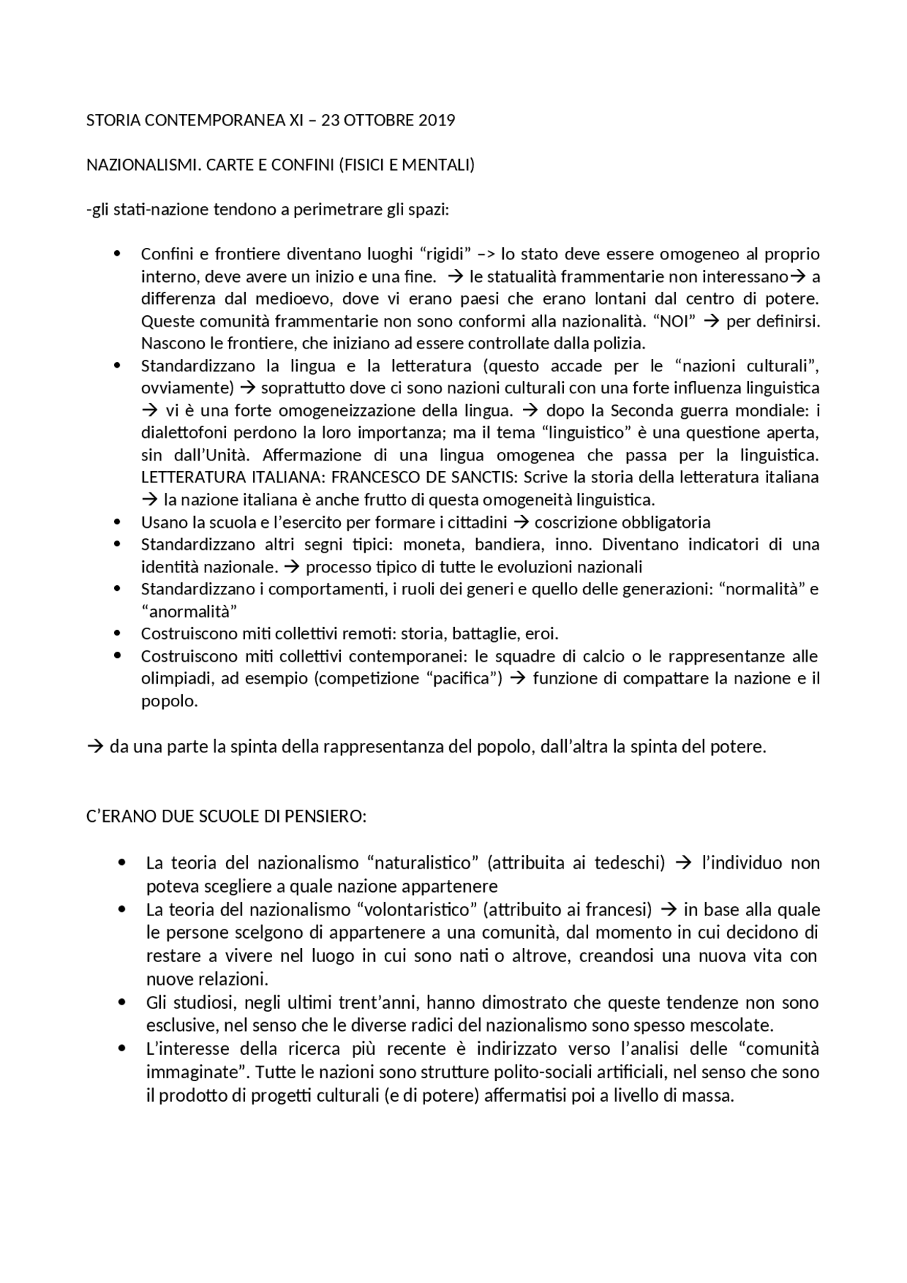 Nazionalismi Carte E Confini Docsity