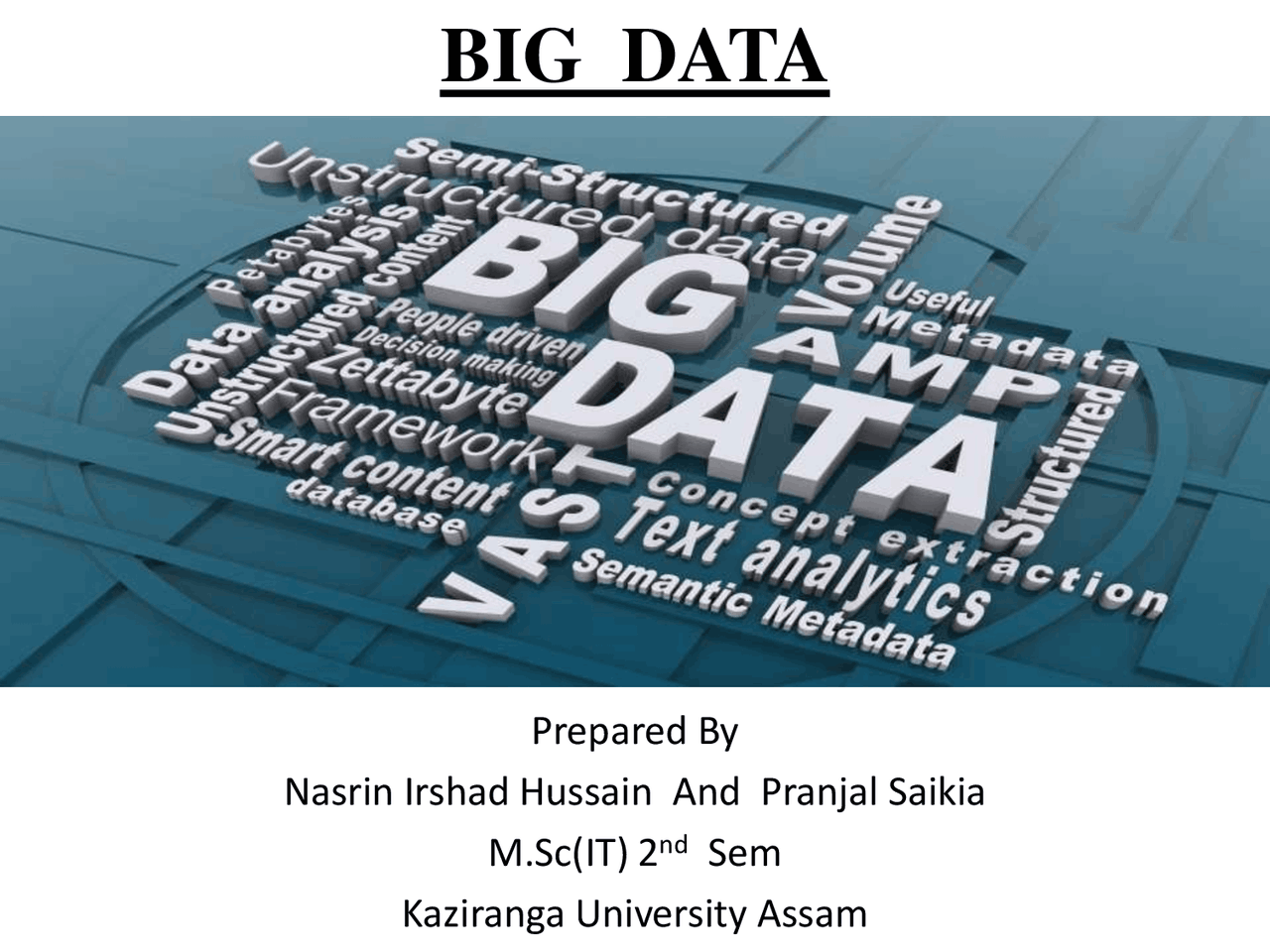 What Is Big Data Docsity